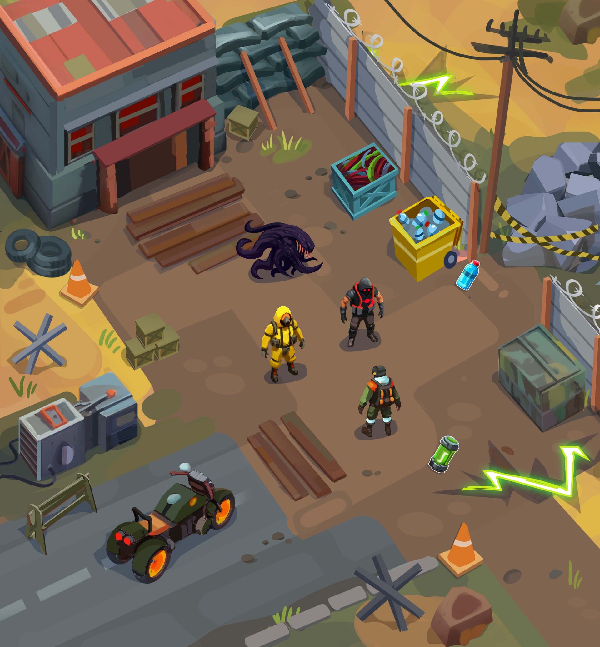 ArtStation - Hyper casual mobile game, post-apocalyptic Concept art