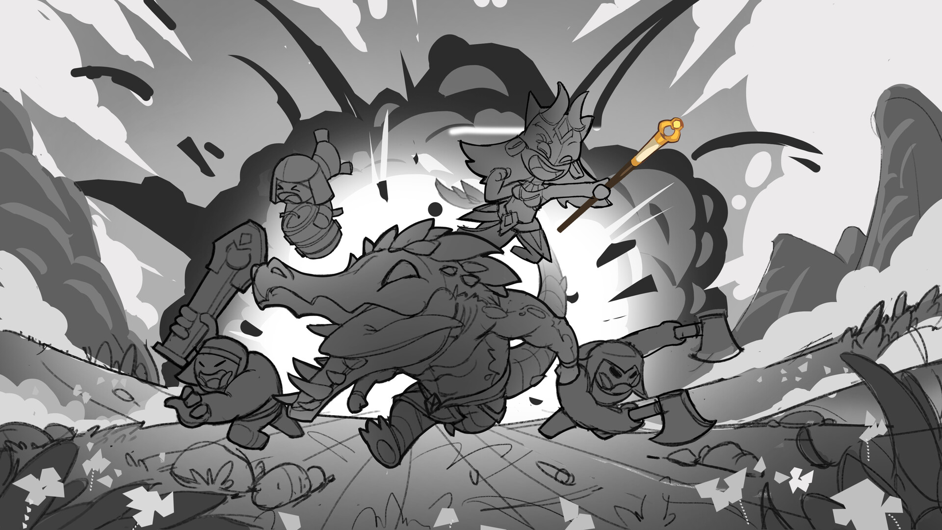 Quan Anh Nguyen - splash art game monster slayer