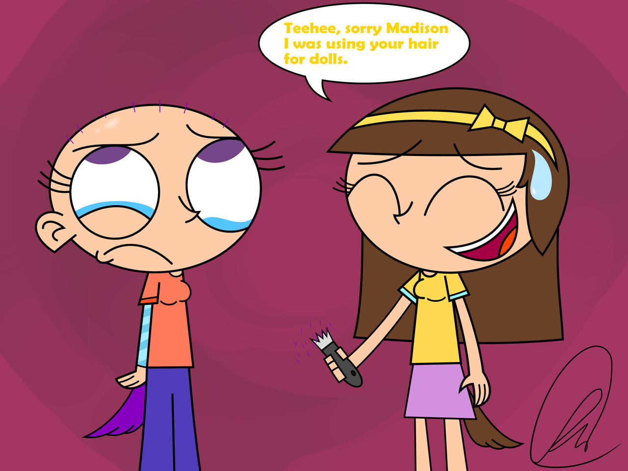 ArtStation - Alexa's Hair Shaved