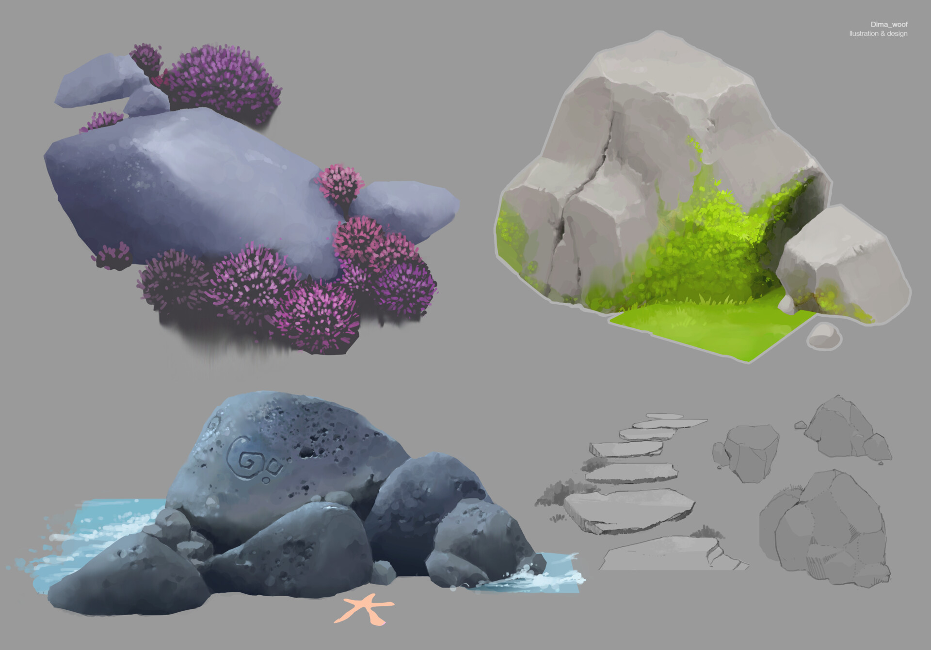 ArtStation - Rocks variantions
