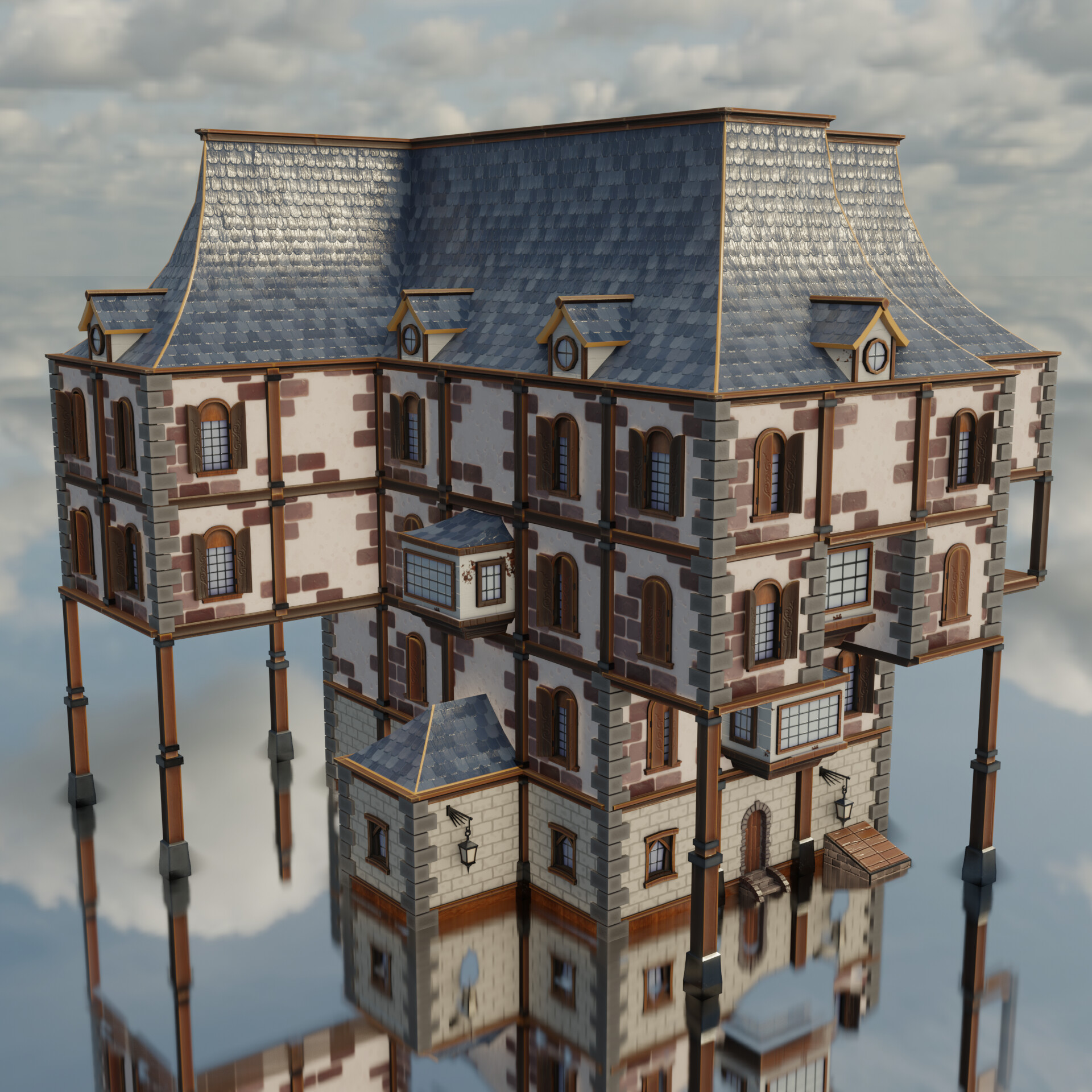 ArtStation - Stylized Modular Building