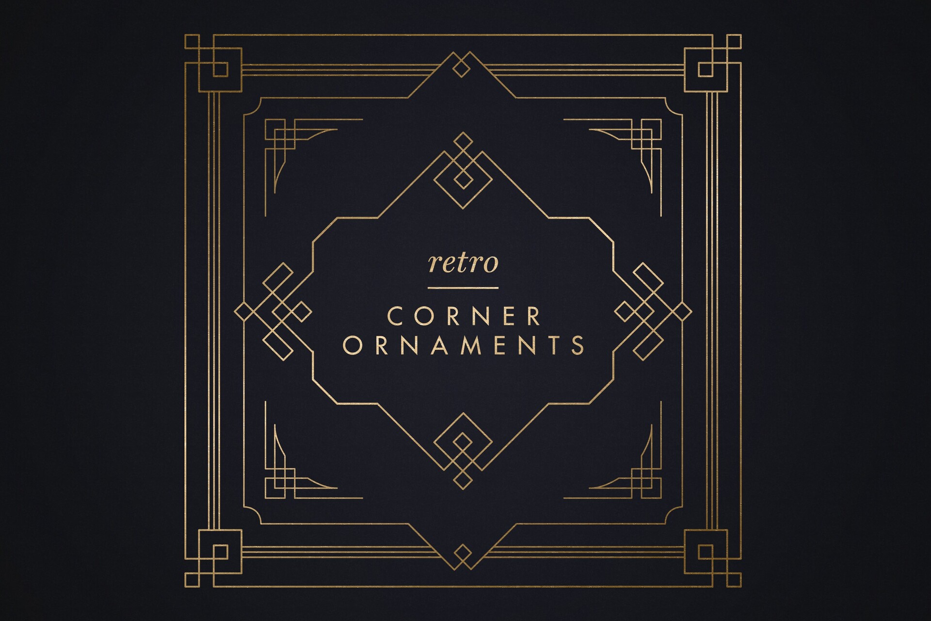 ArtStation - Retro Corner Ornaments