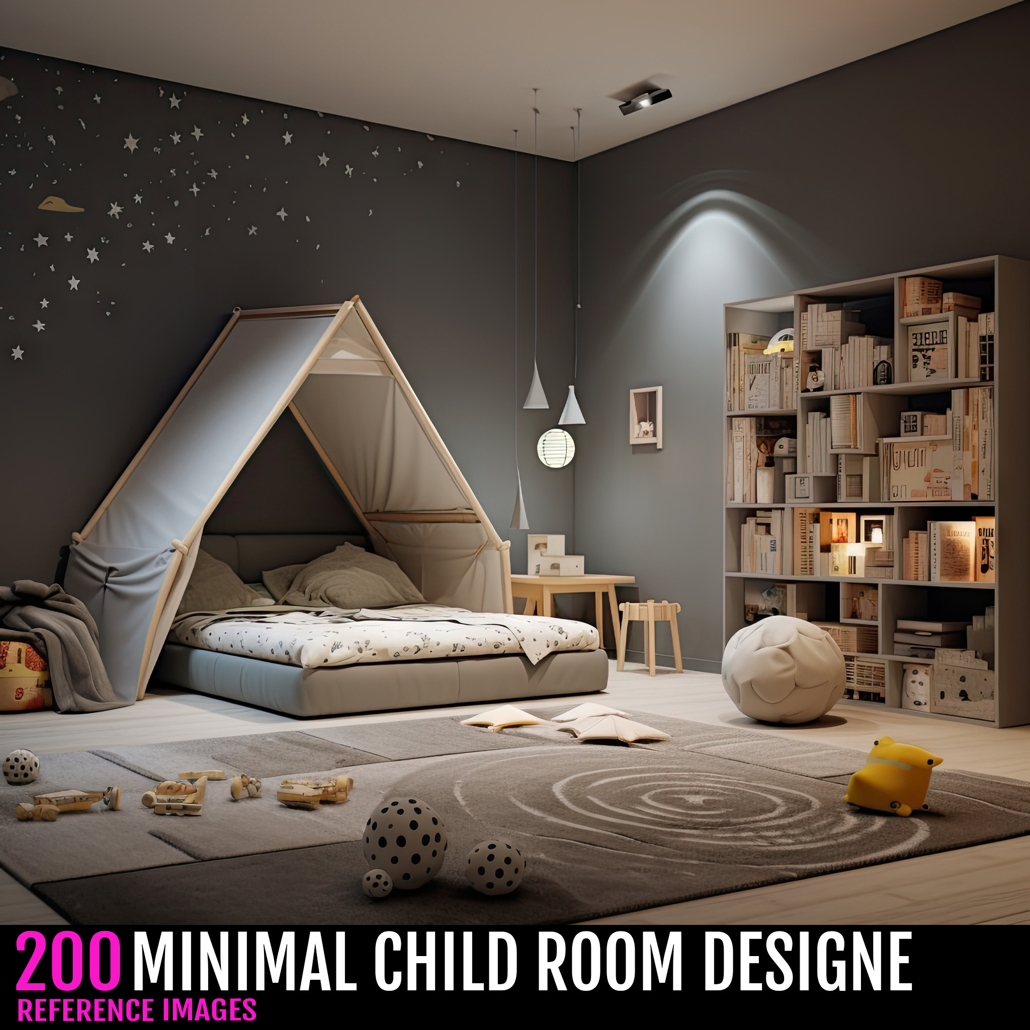 Isabelle ¥¥ - 200 MINIMAL CHILD ROOM DESIGN / 4K