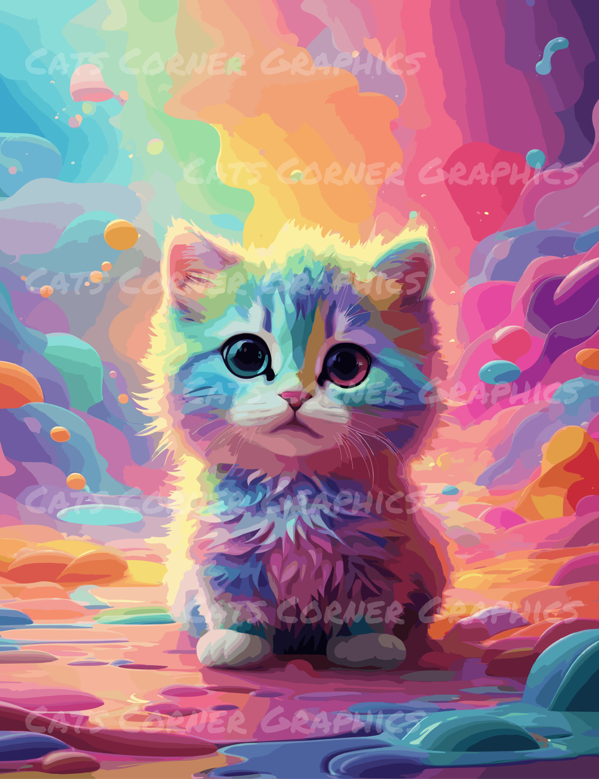 Cat - Psychedelic Kitten