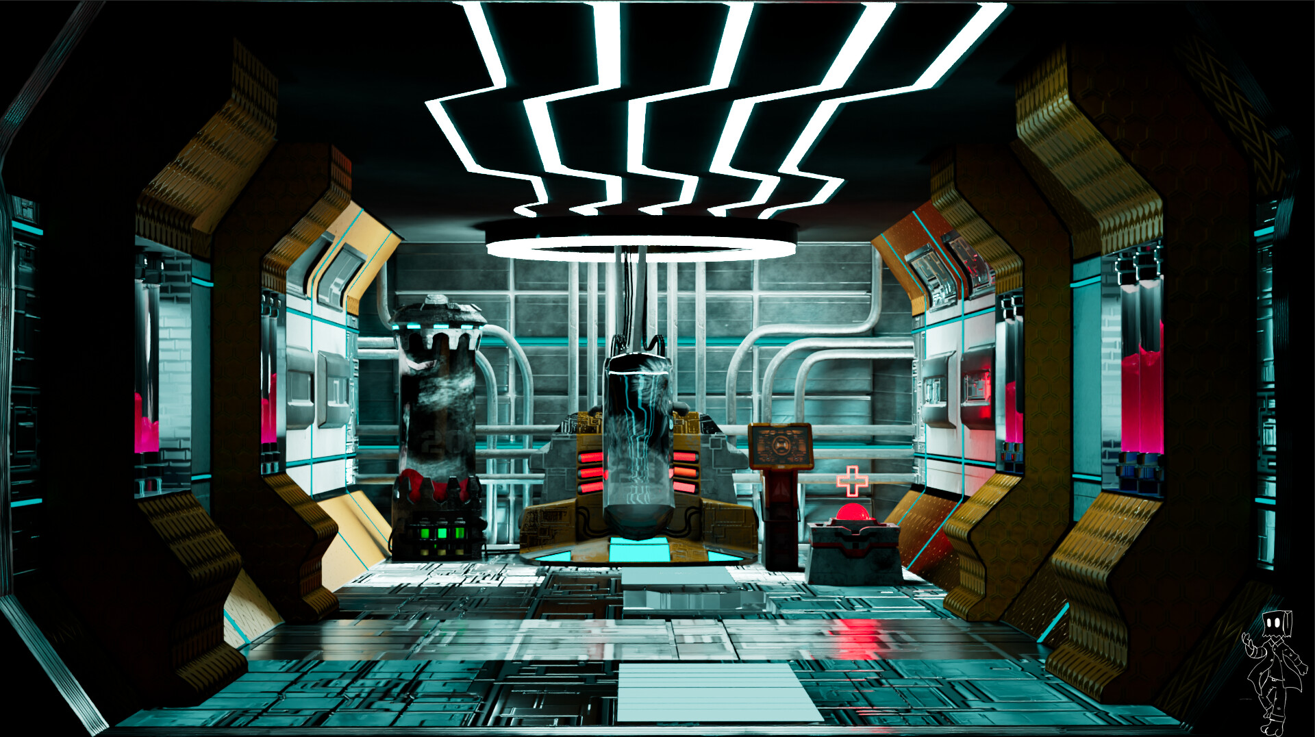 ArtStation - Castor's cryogenic room