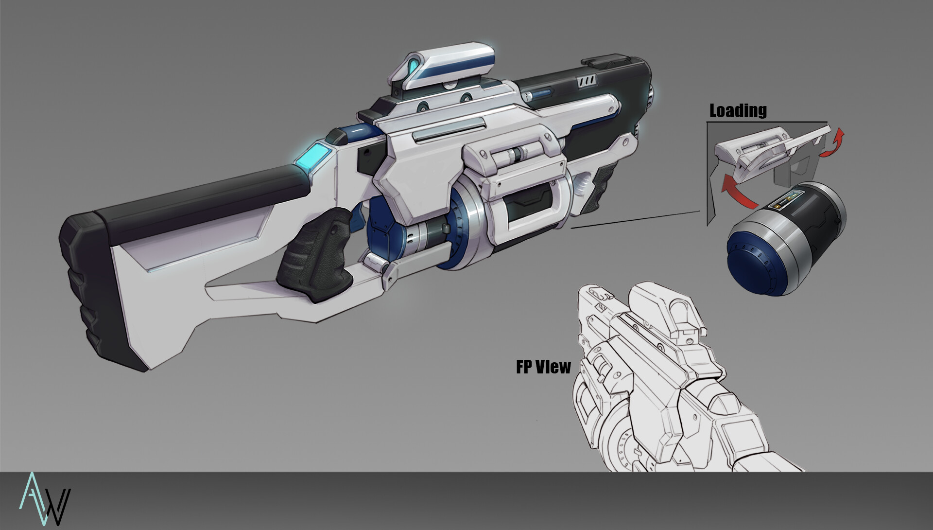 ArtStation - Sci-Fi Rifle Concept