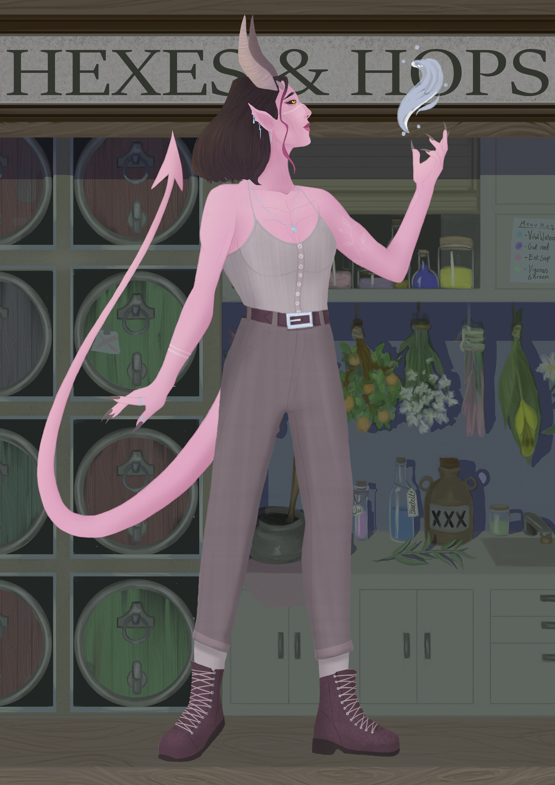 ArtStation - TIEFLING / TEMPEST CLERIC