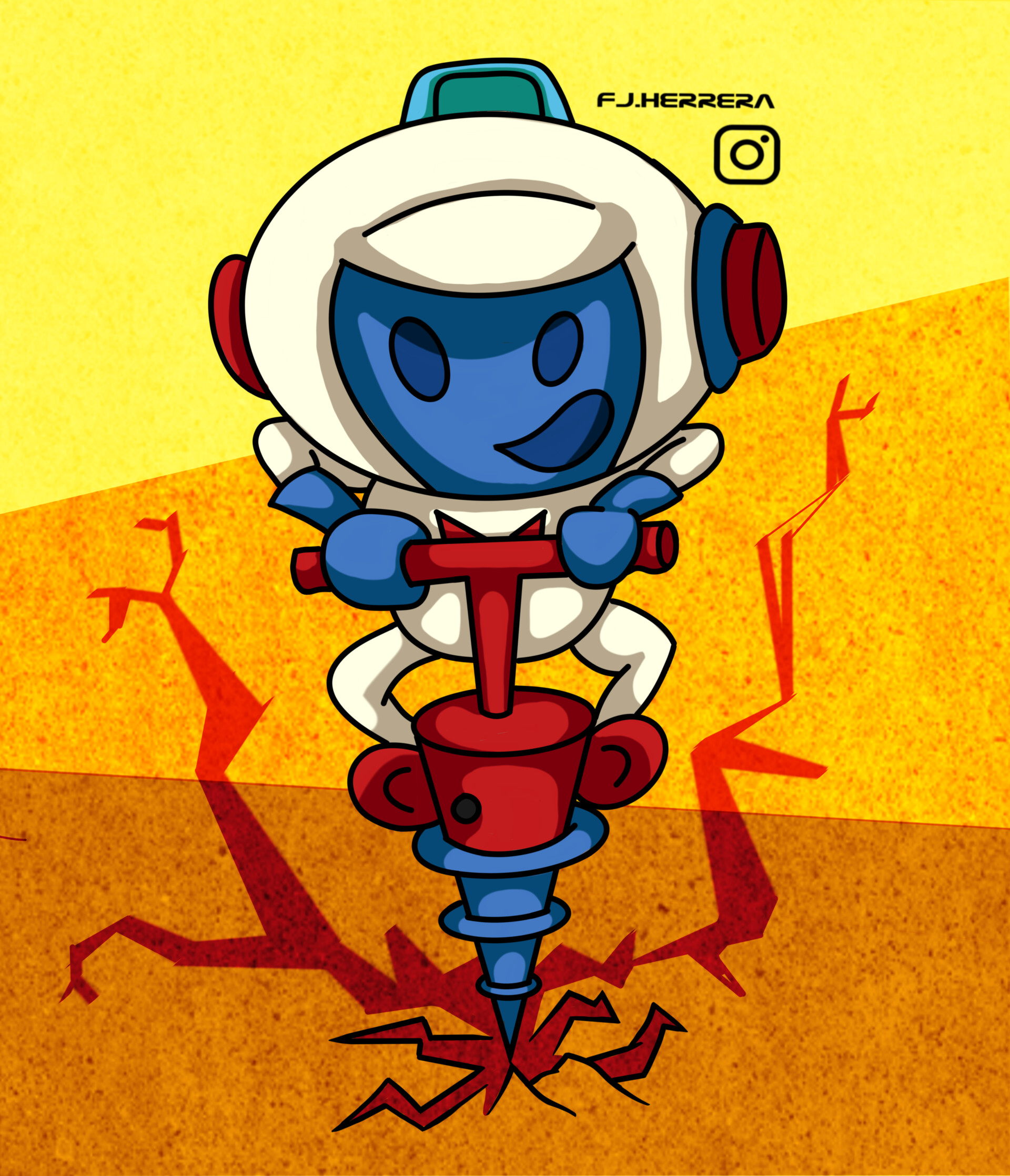 ArtStation - Dig Dug fanart