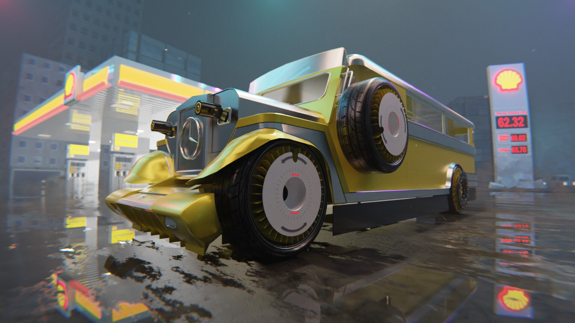 ArtStation - Jeepney - Ghost of the Shell