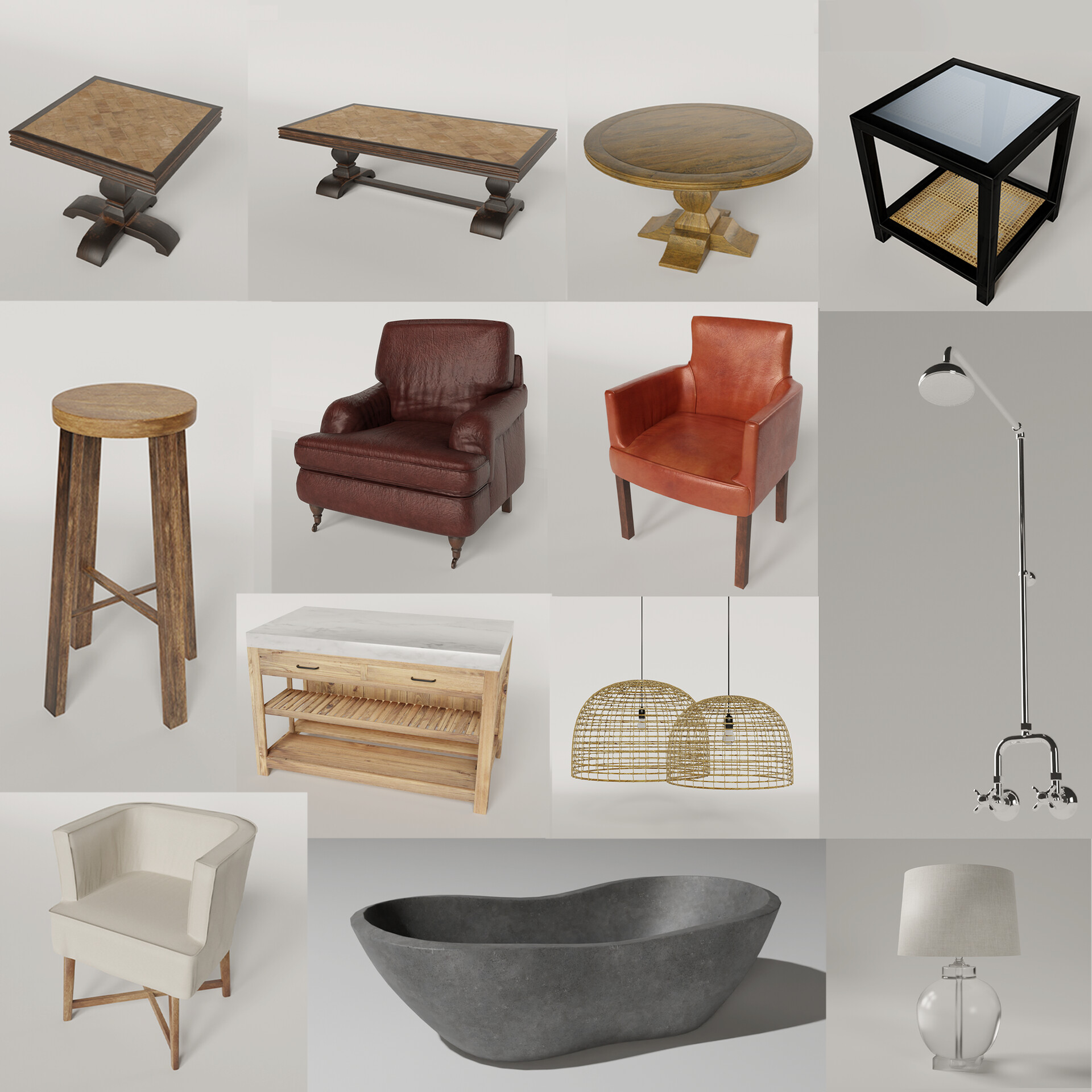 ArtStation - Furniture Models