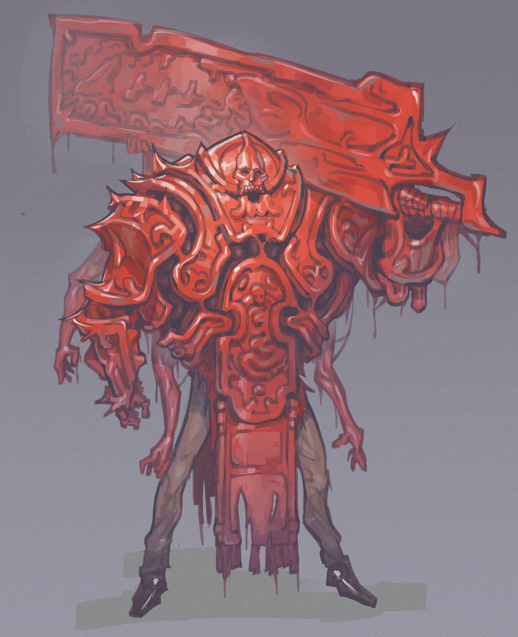 ArtStation - Meat Armor Swordman