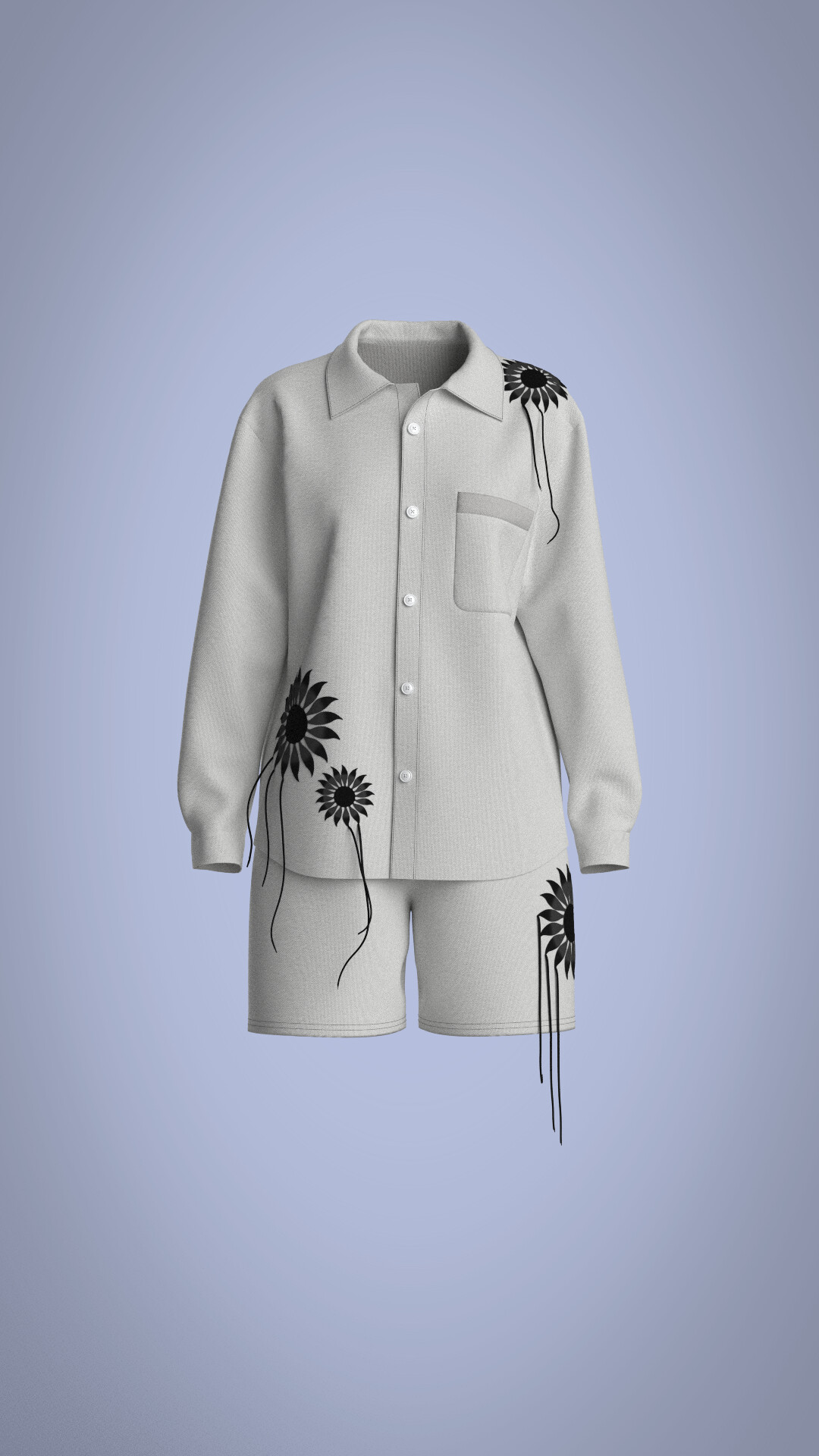 ArtStation - 3D embroidered pajamas