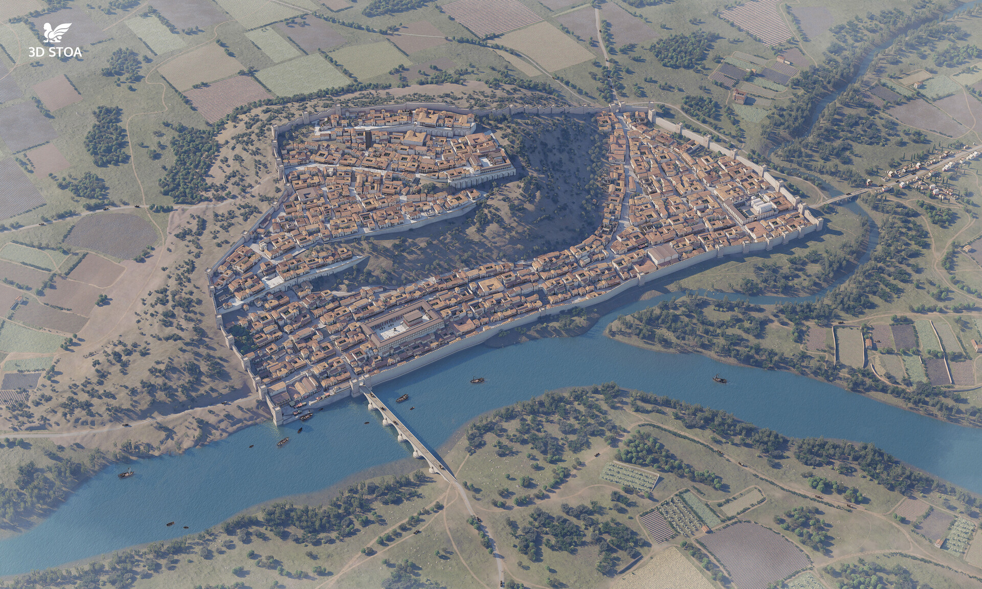 Pablo Aparicio Resco - Recreación virtual en 3D de la ciudad romana de ...