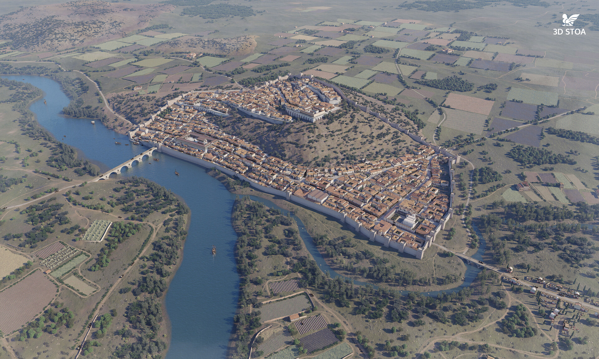 Pablo Aparicio Resco - Recreación virtual en 3D de la ciudad romana de ...