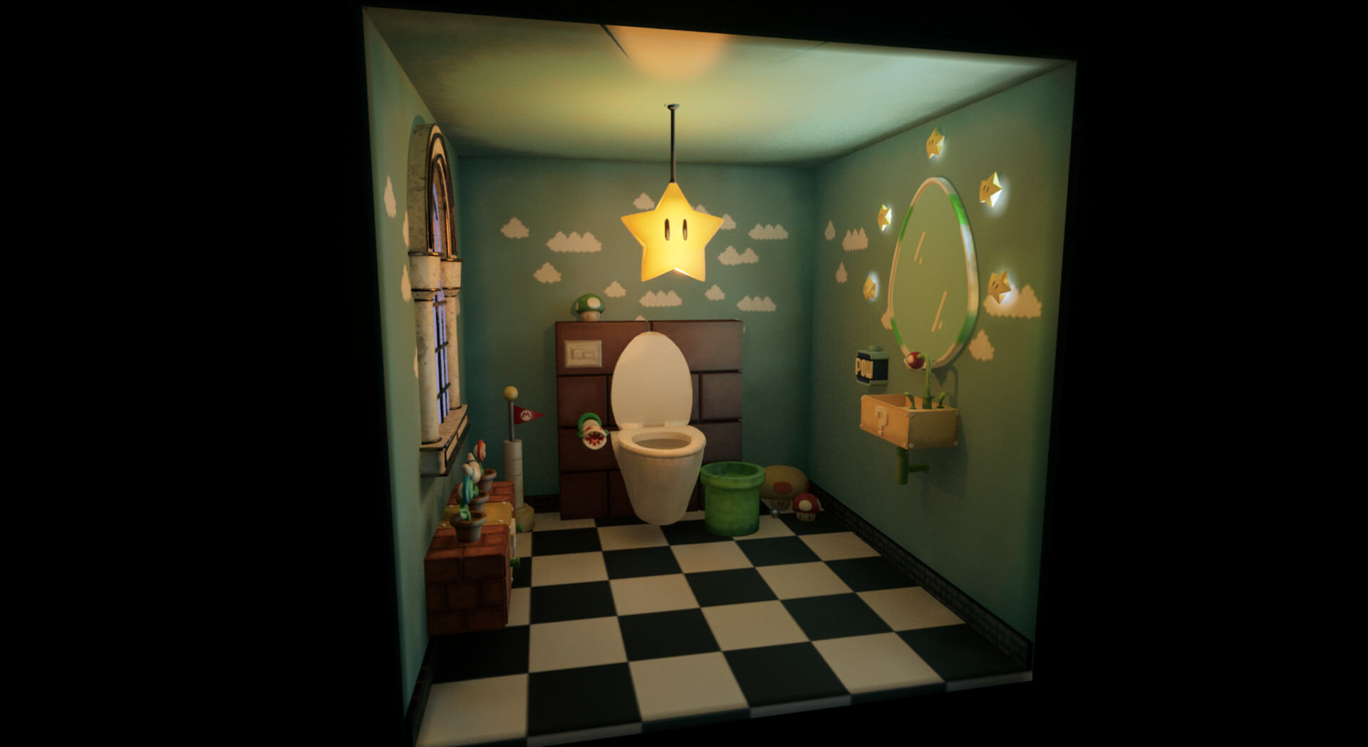 ArtStation - Toilet Mario (Fan Art)