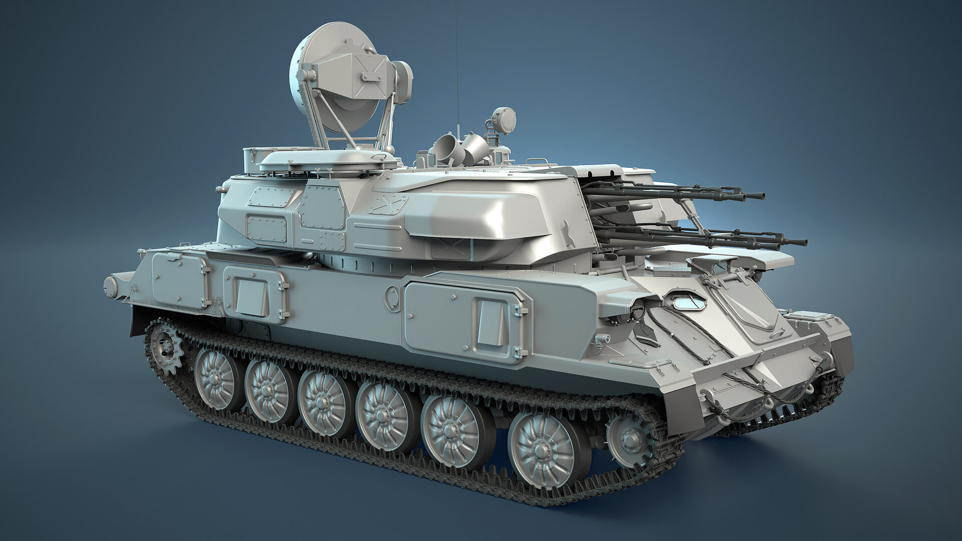 Serhii Ryzhkov - ZSU-23-4 Shilka High-Poly