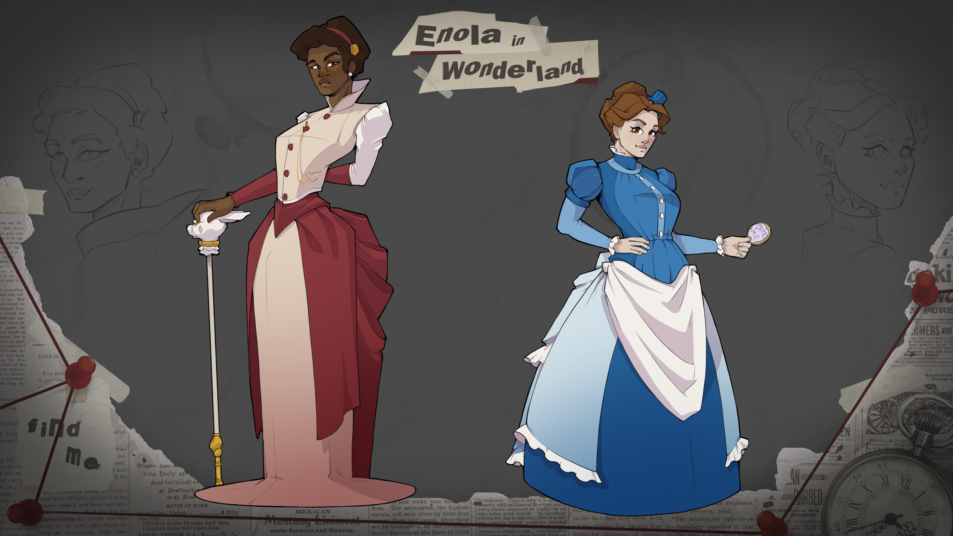 ArtStation - Fanart- 'Enola in Wonderland'