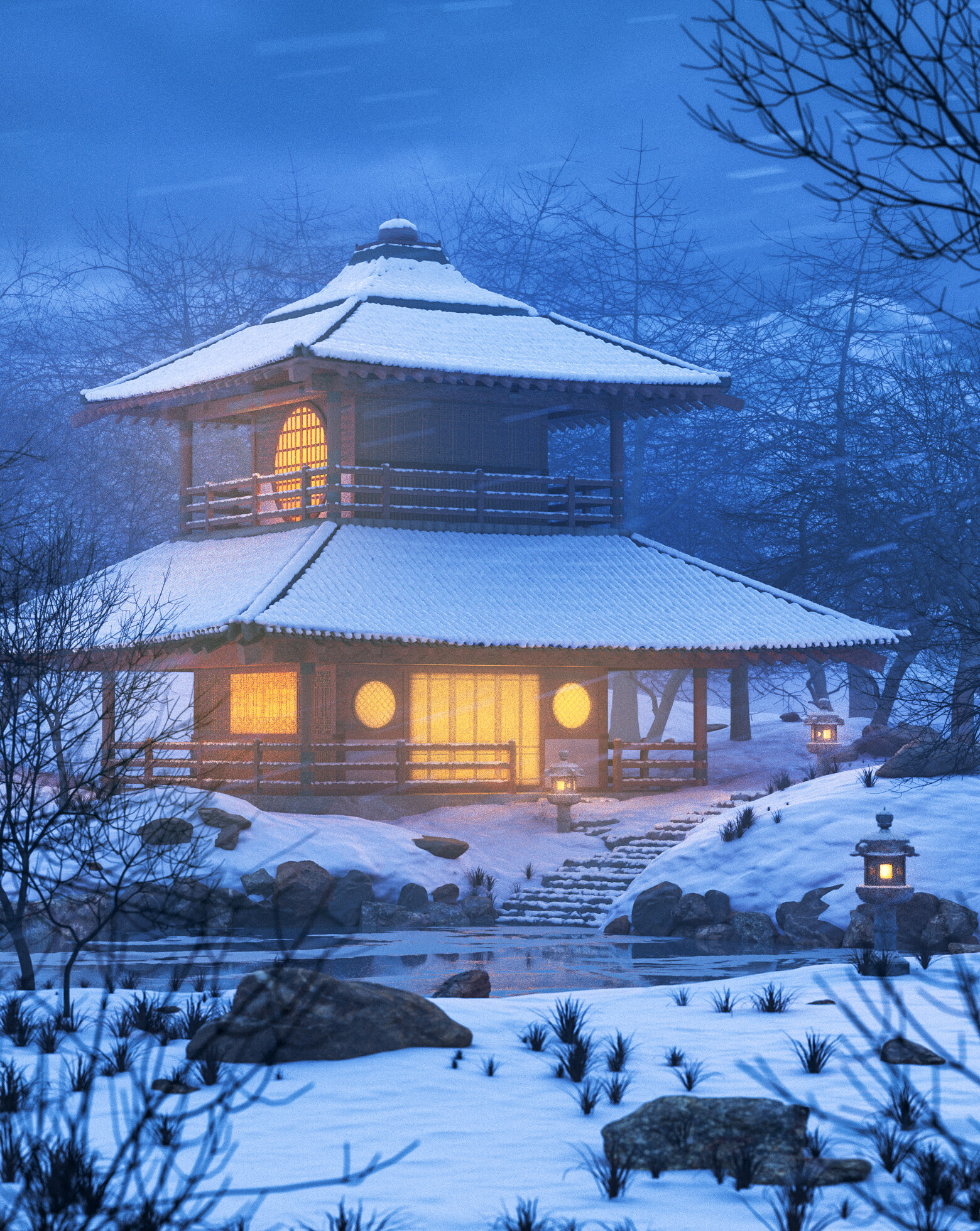 ArtStation - Shinto Temple