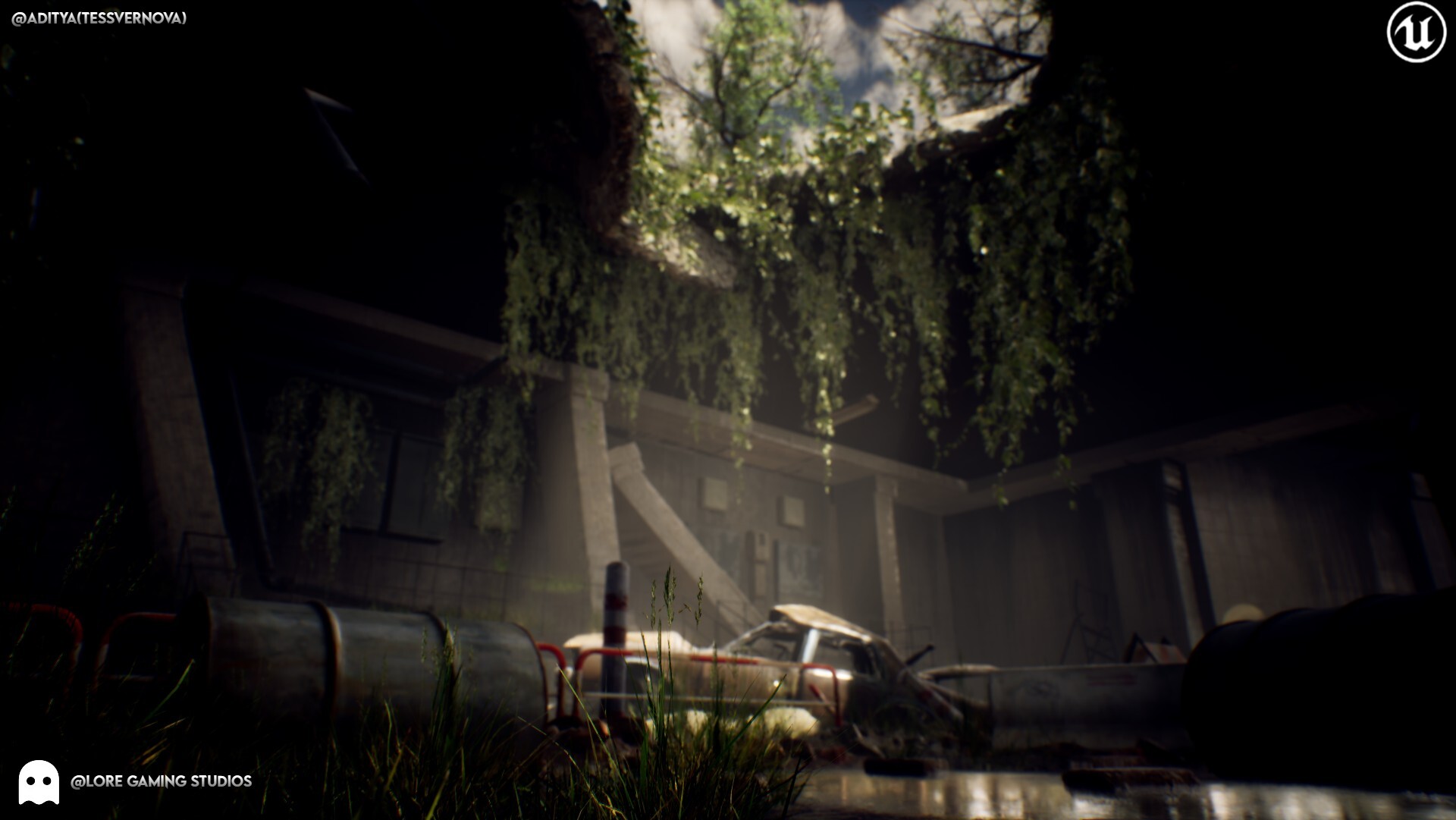 ArtStation - Apocalypse Unleashed "Abandoned Parking" Scene