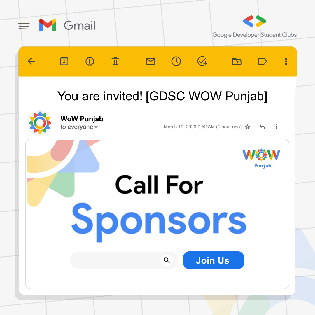 ArtStation - Call for Sponsors GDSC WoW