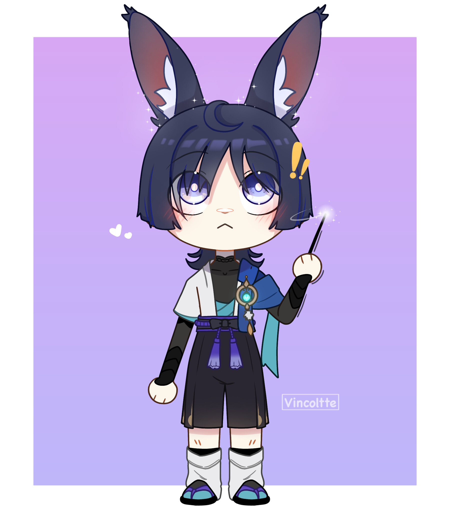 ArtStation - Arttober day 19: Rabbit Ears + Spell