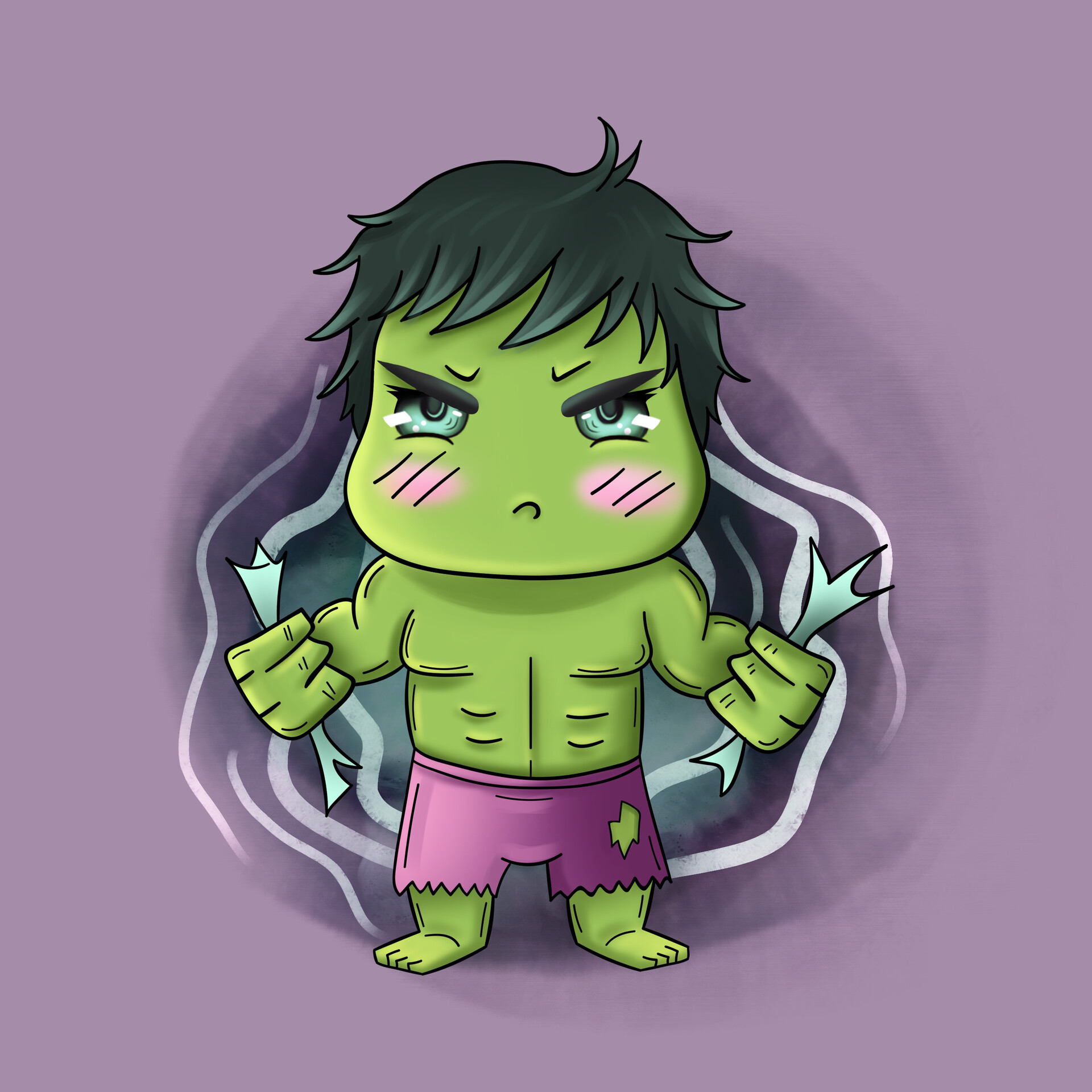 ArtStation - Chibi Hulk