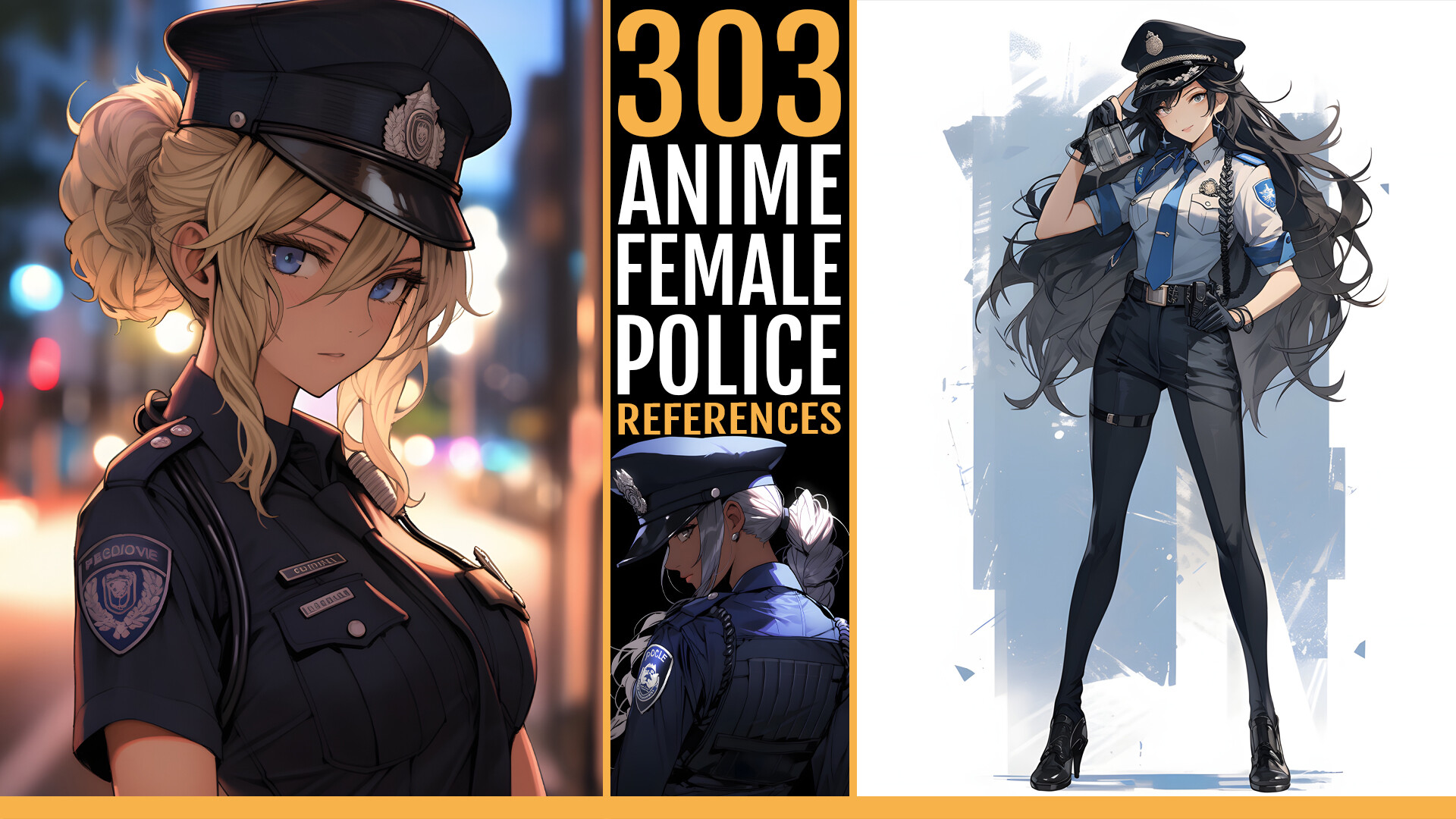 Artificial Dimension - 303 Anime Female Police