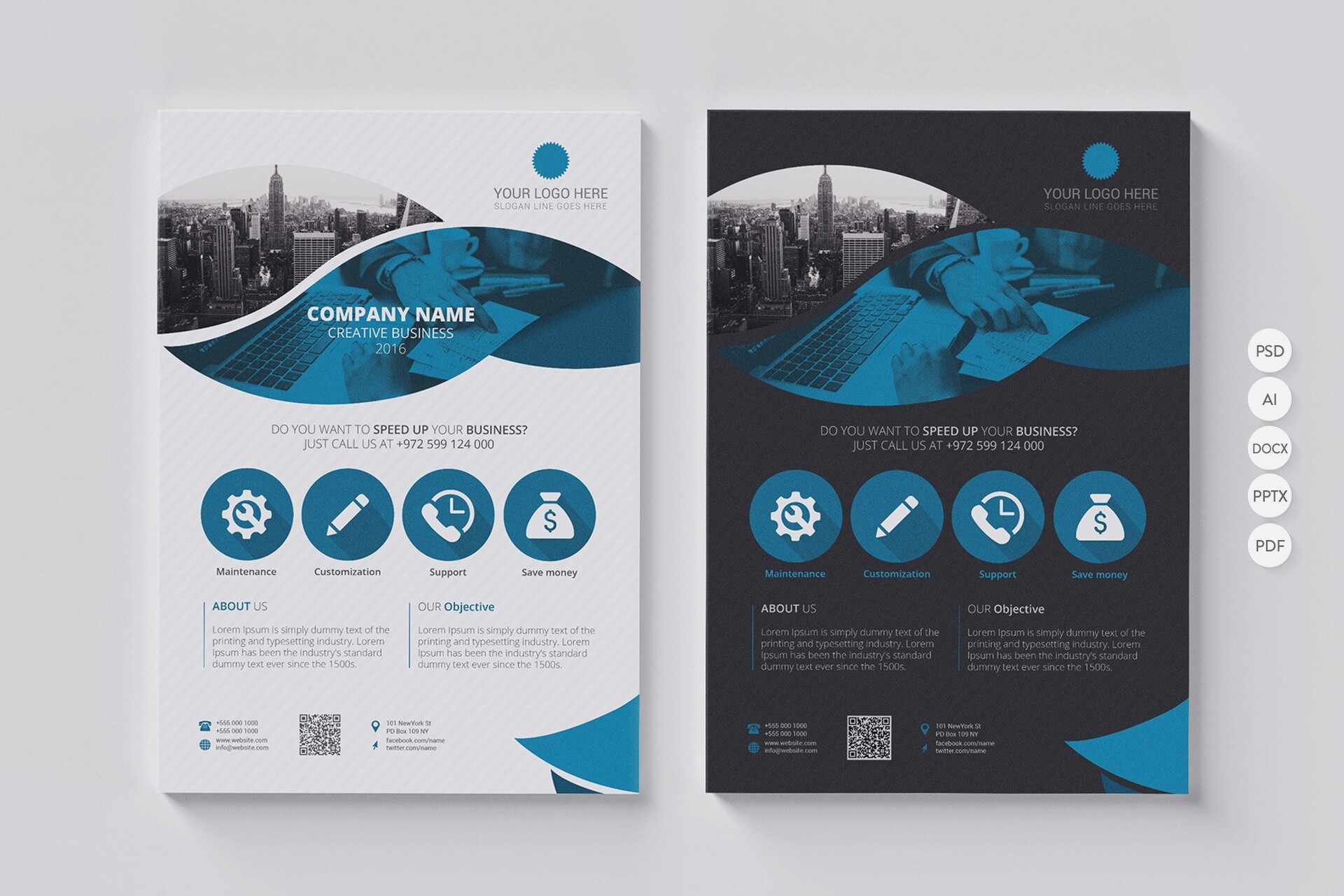 Revo - 20 Corporate Flyer Double Sided