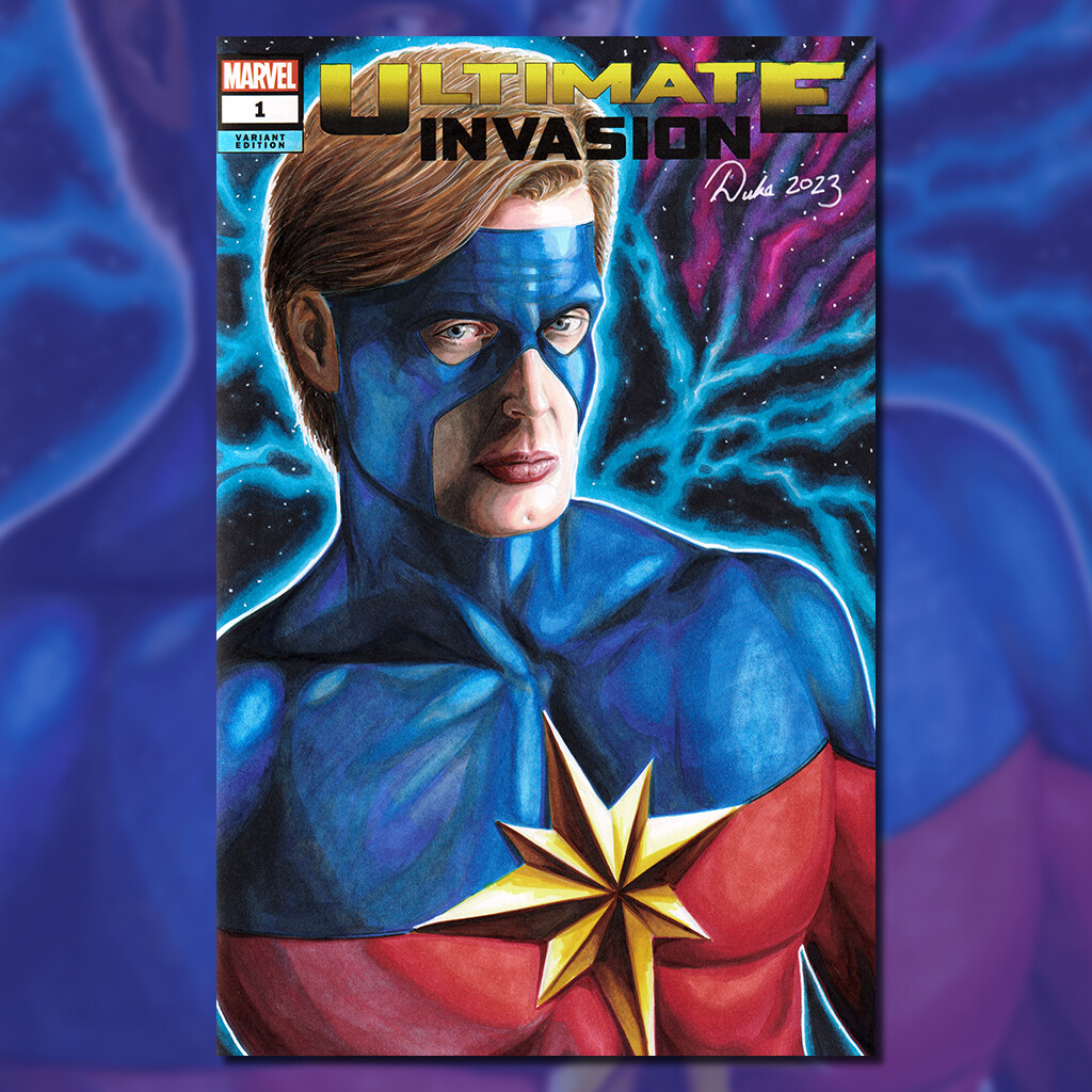 ArtStation - Captain Marvel Sketch Cover