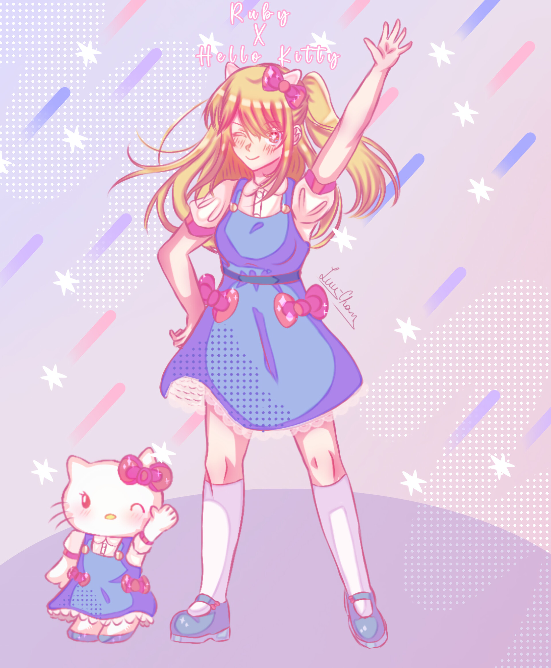 Luu-chan's portfolio - Ruby Hoshino x Hello Kitty