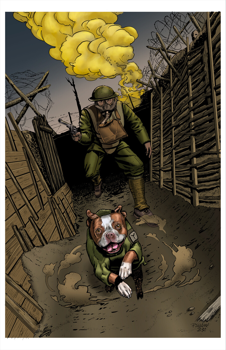 ArtStation - Sergeant Stubby-WW1 American Hero