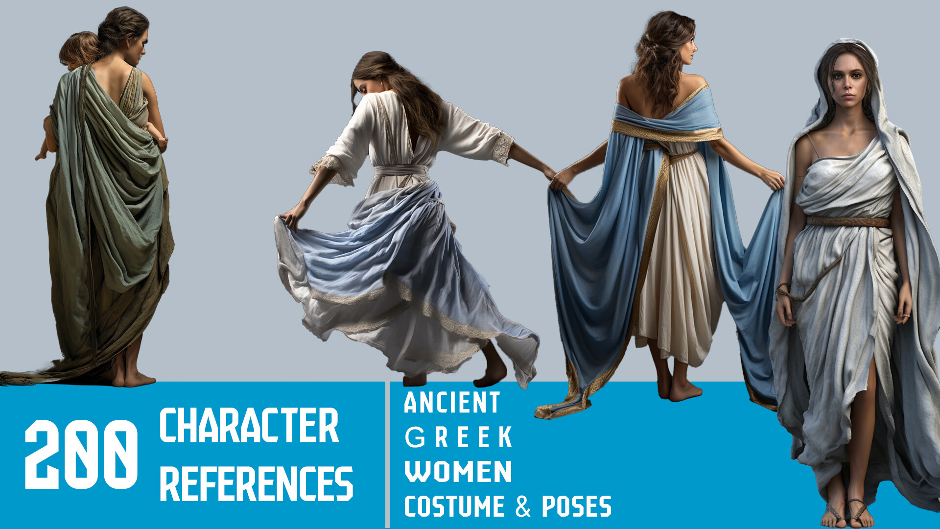 Mohammadiman Irannezhad - 200 Ancient Greek Women Costume & Poses ...