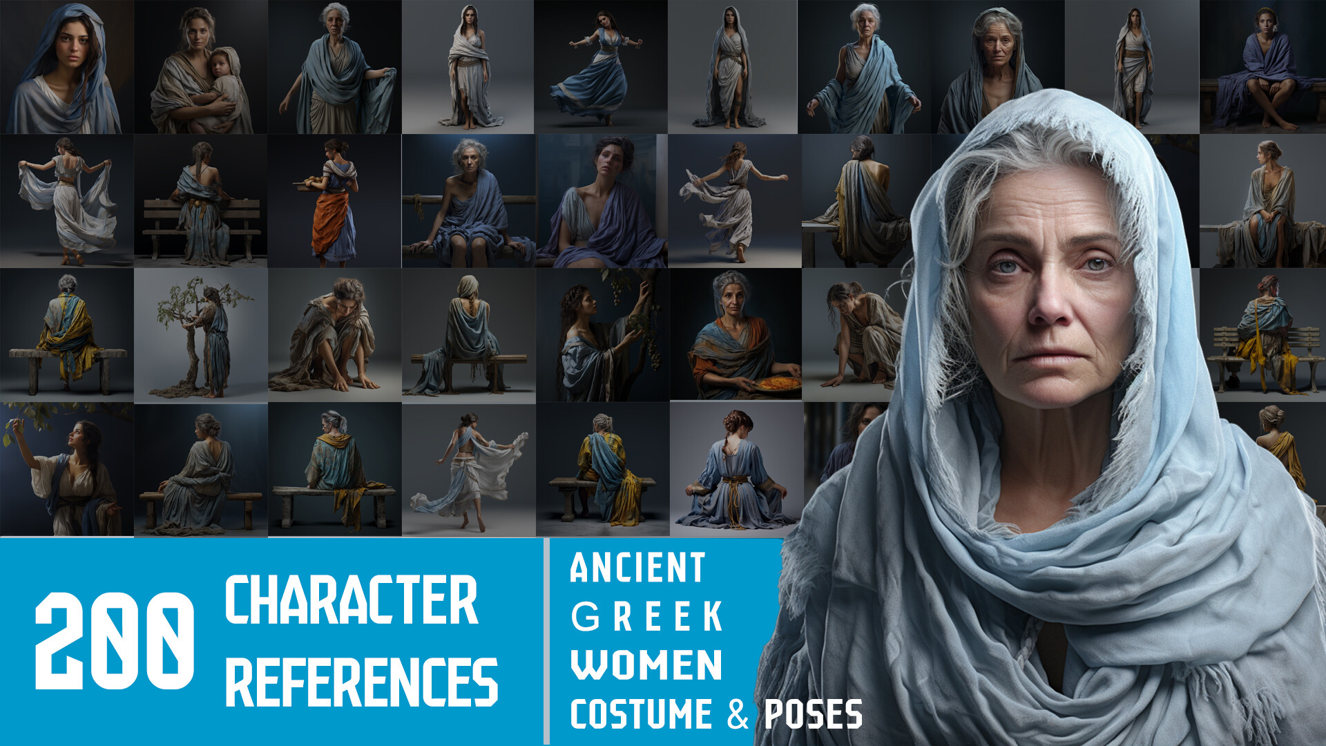 Mohammadiman Irannezhad - 200 Ancient Greek Women Costume & Poses ...