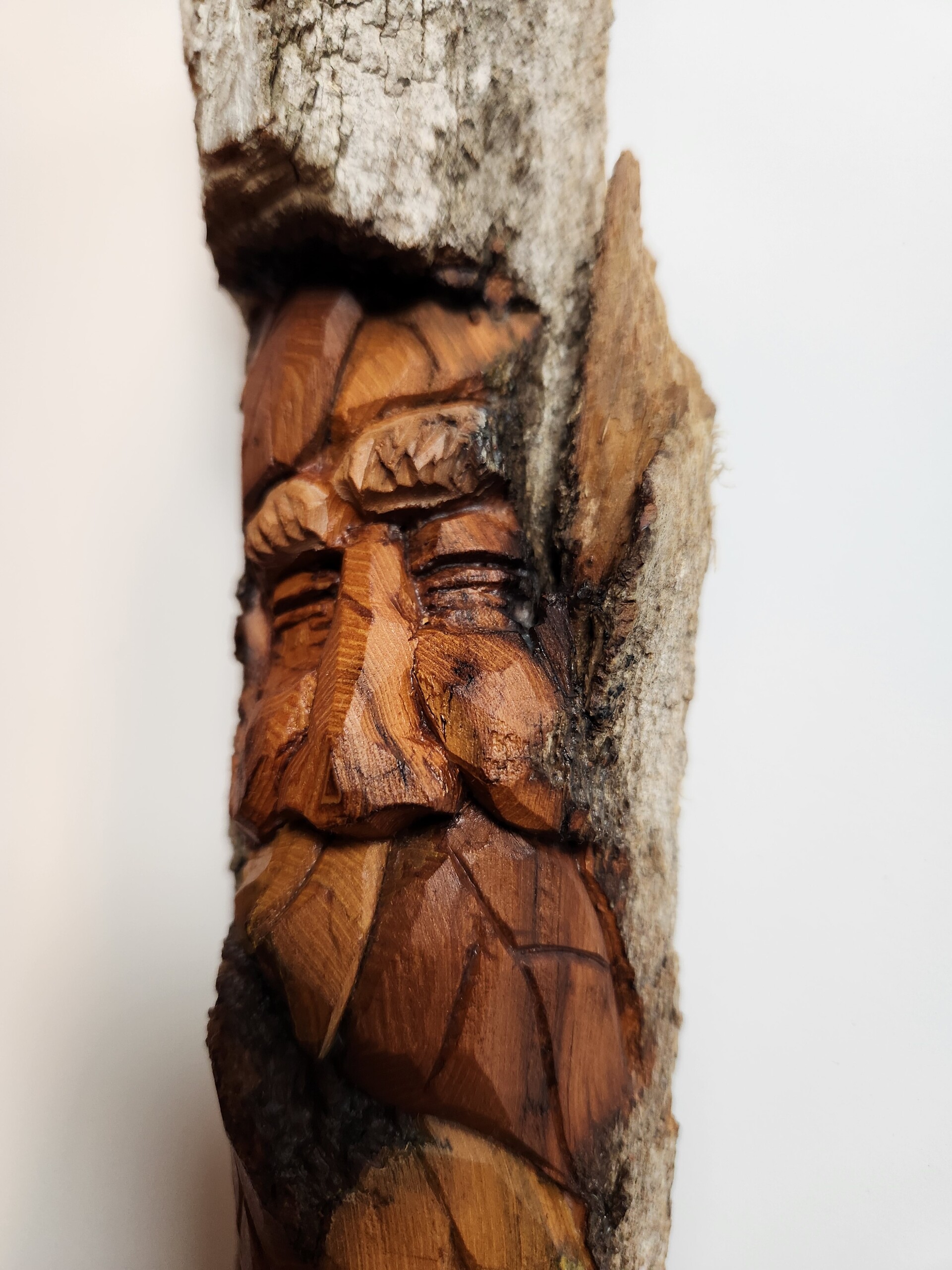 ArtStation - Fall Man, cottonwood bark, acrylics