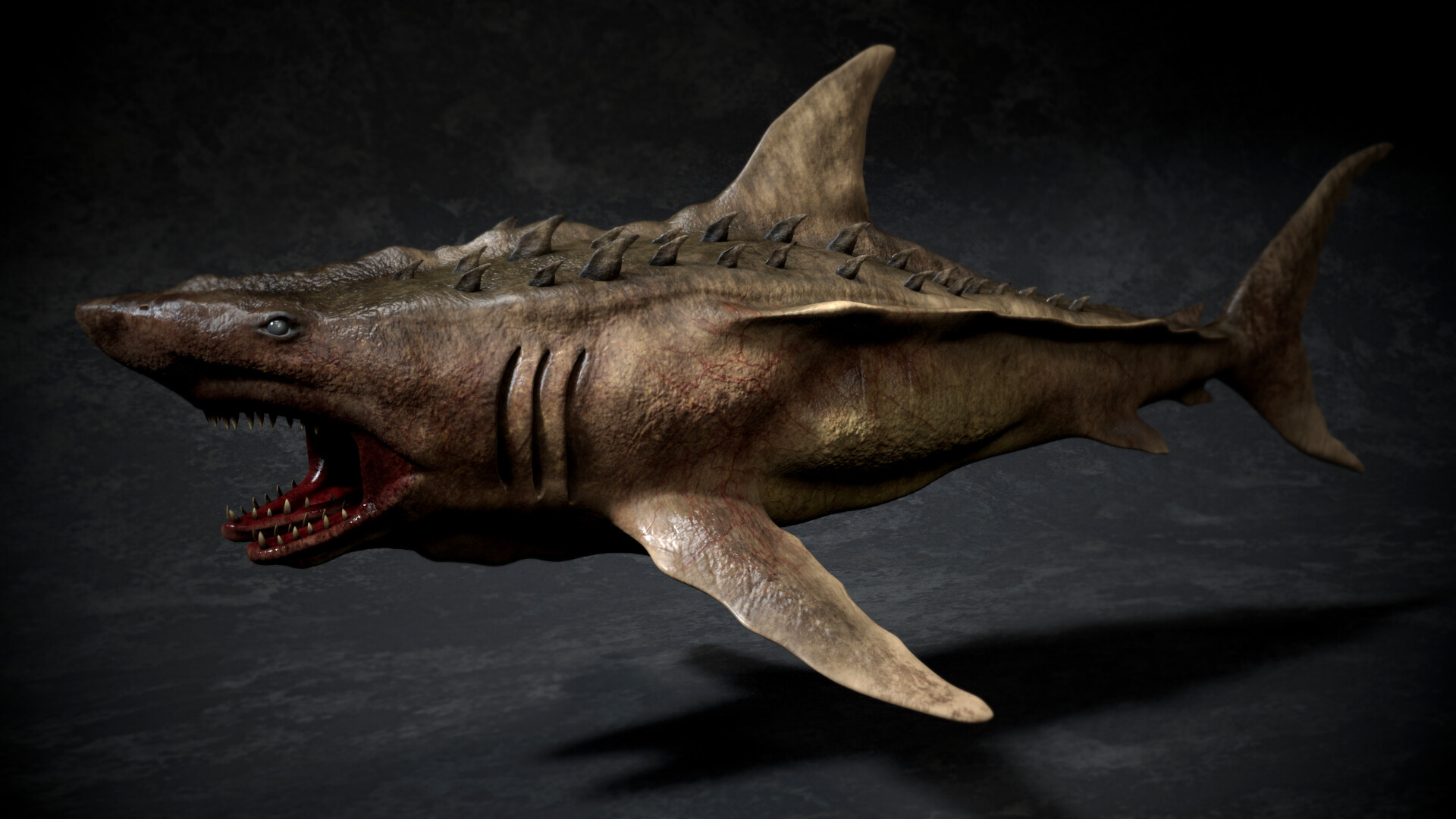 ArtStation - Zombie Shark Creature 3d Model