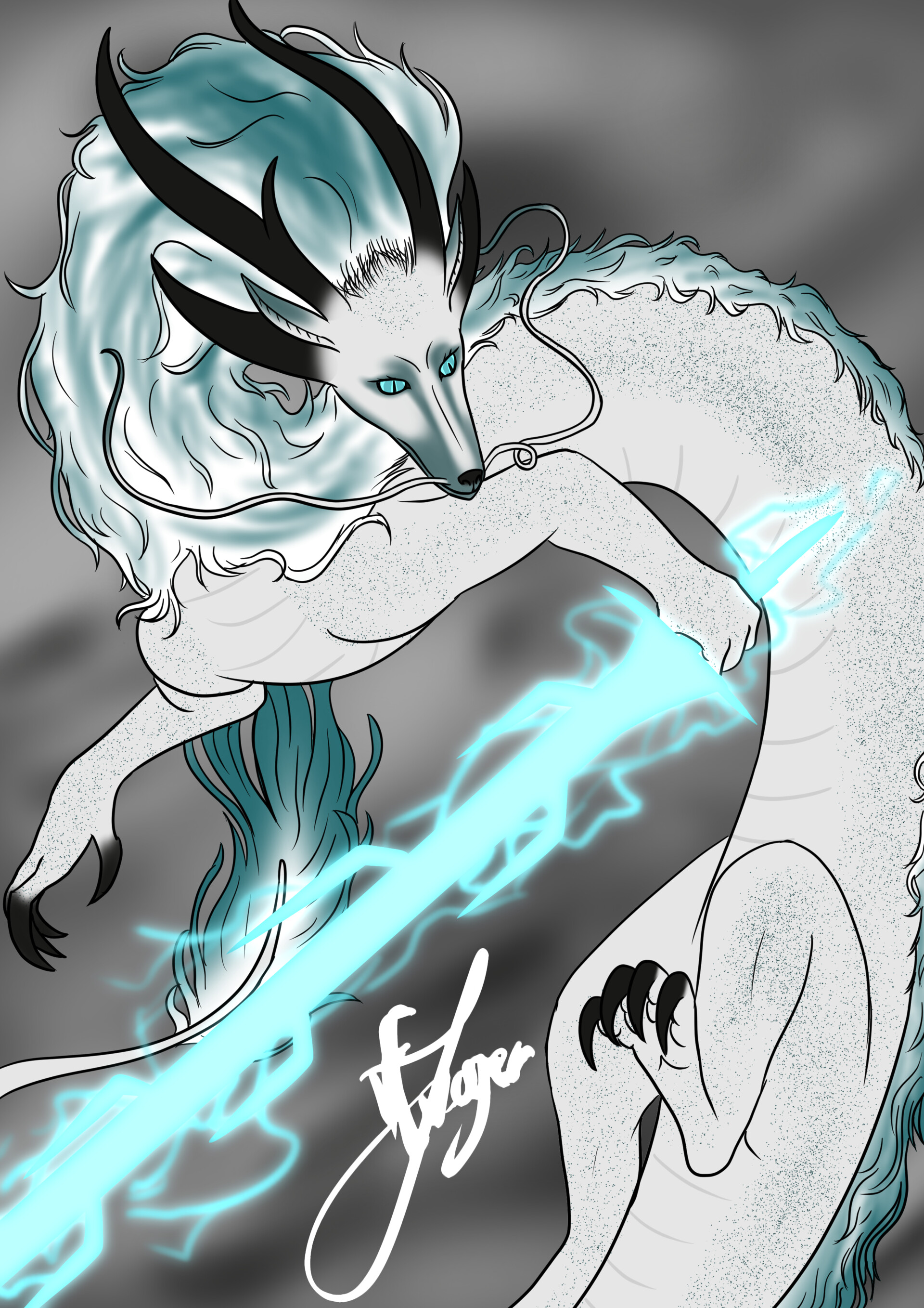 ArtStation - Long-Lived Dragon God