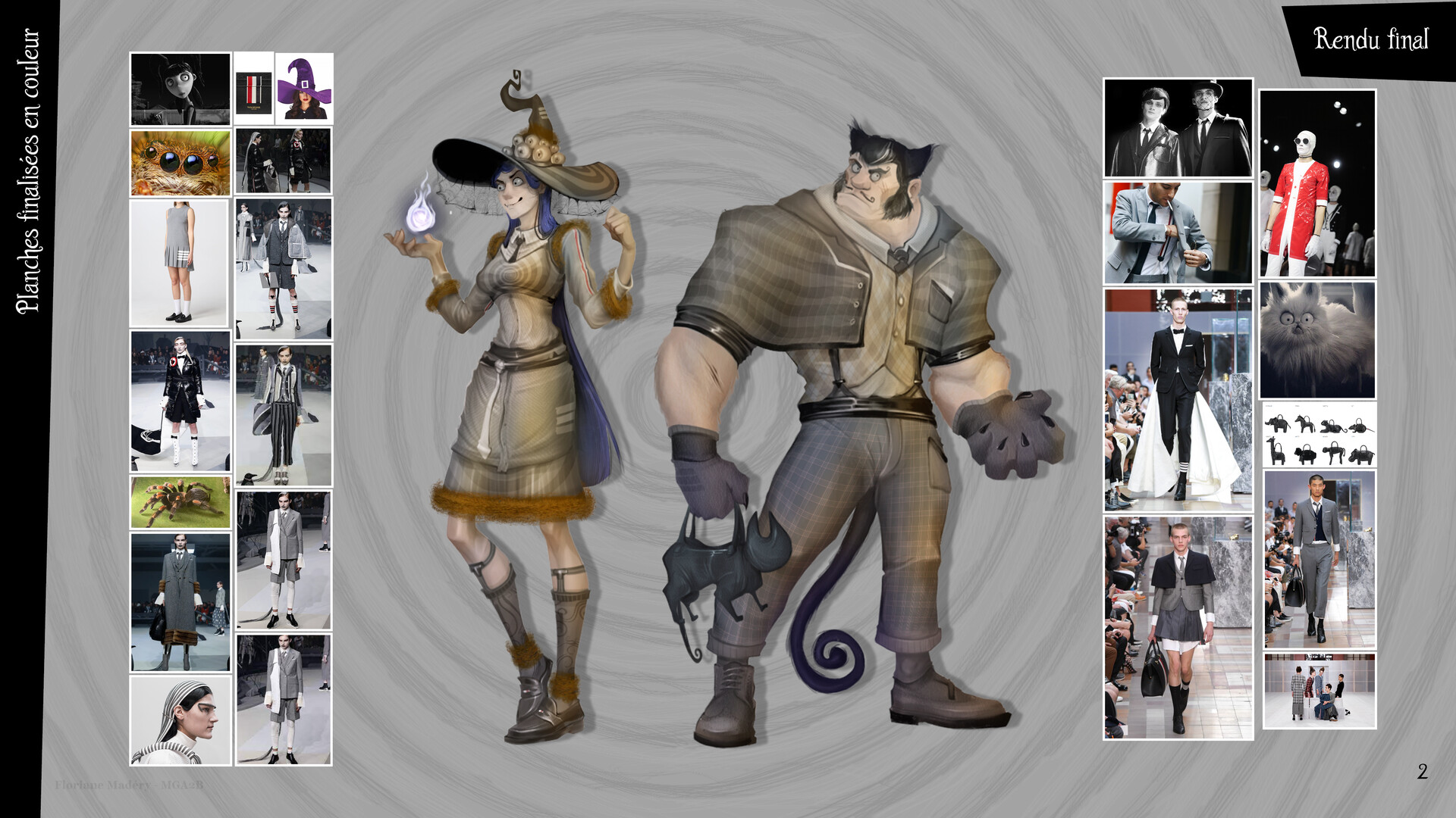 ArtStation - Fashion design : Tim Burton x Thom Browne (11/2023)