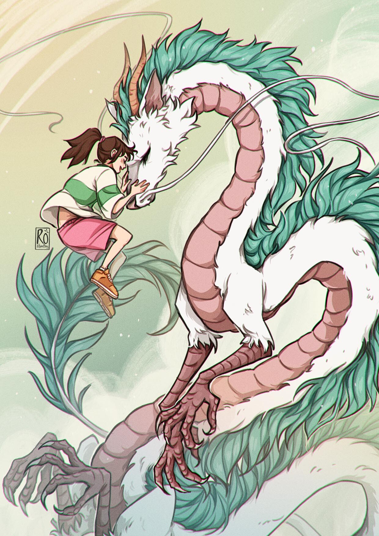 ArtStation - Chihiro and Haku