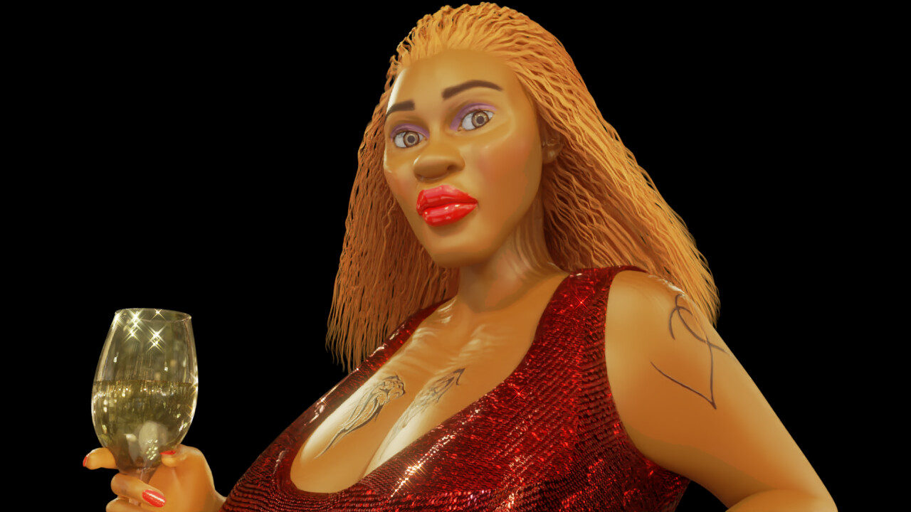 ArtStation - Bar Patron Regular - Sugar Jackson