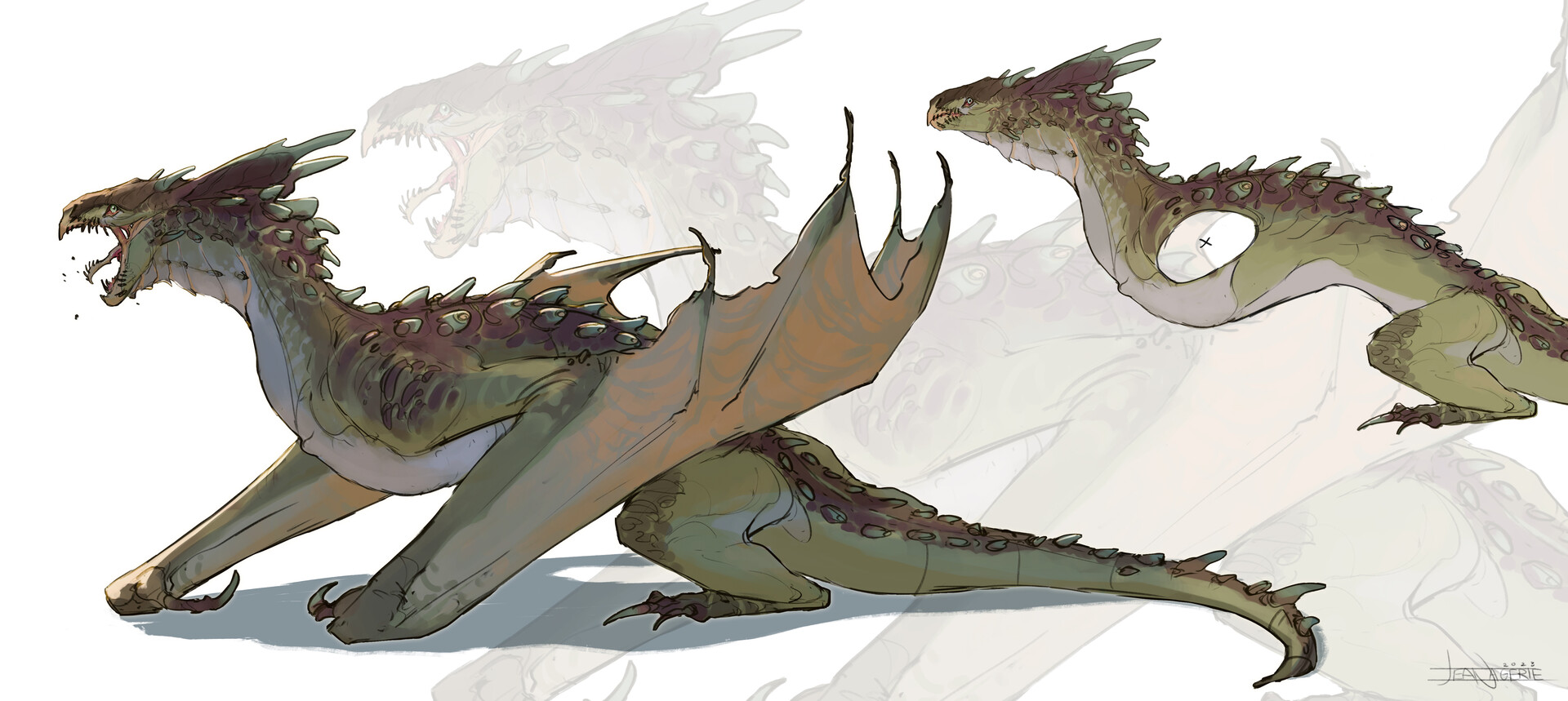 ArtStation - HEATH: Forest Wyvern