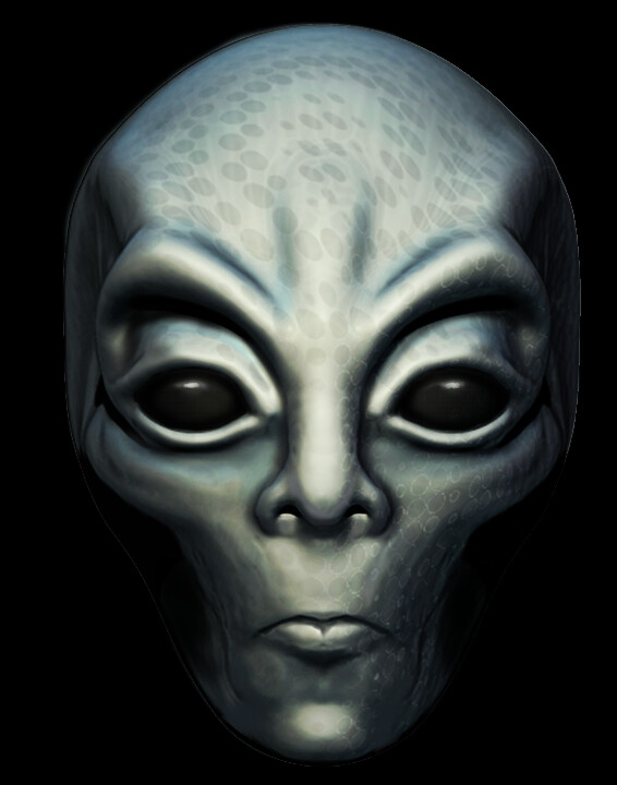 ArtStation - Alien Face Zbrush and Photoshop