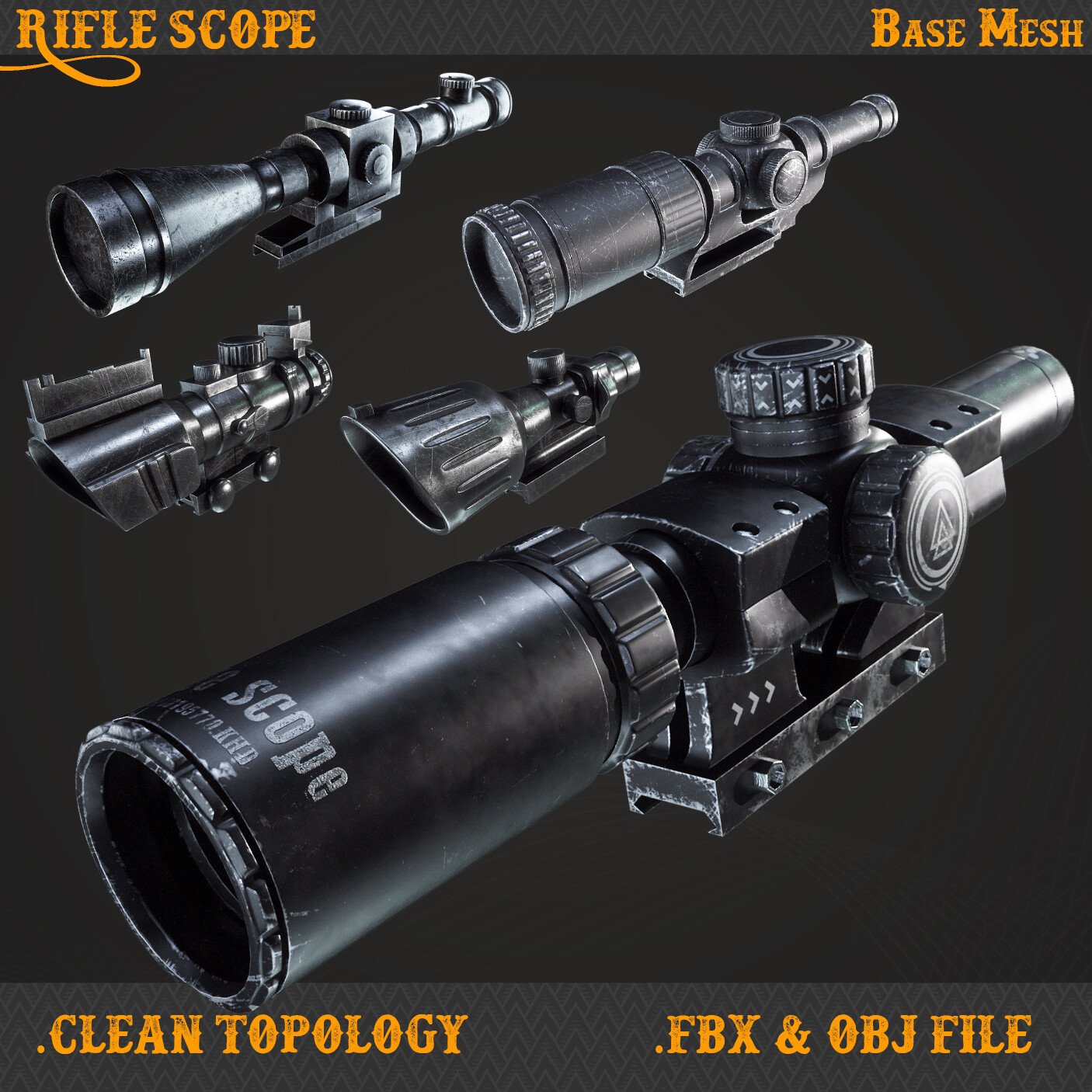 ArtStation - 5 Rifle scope