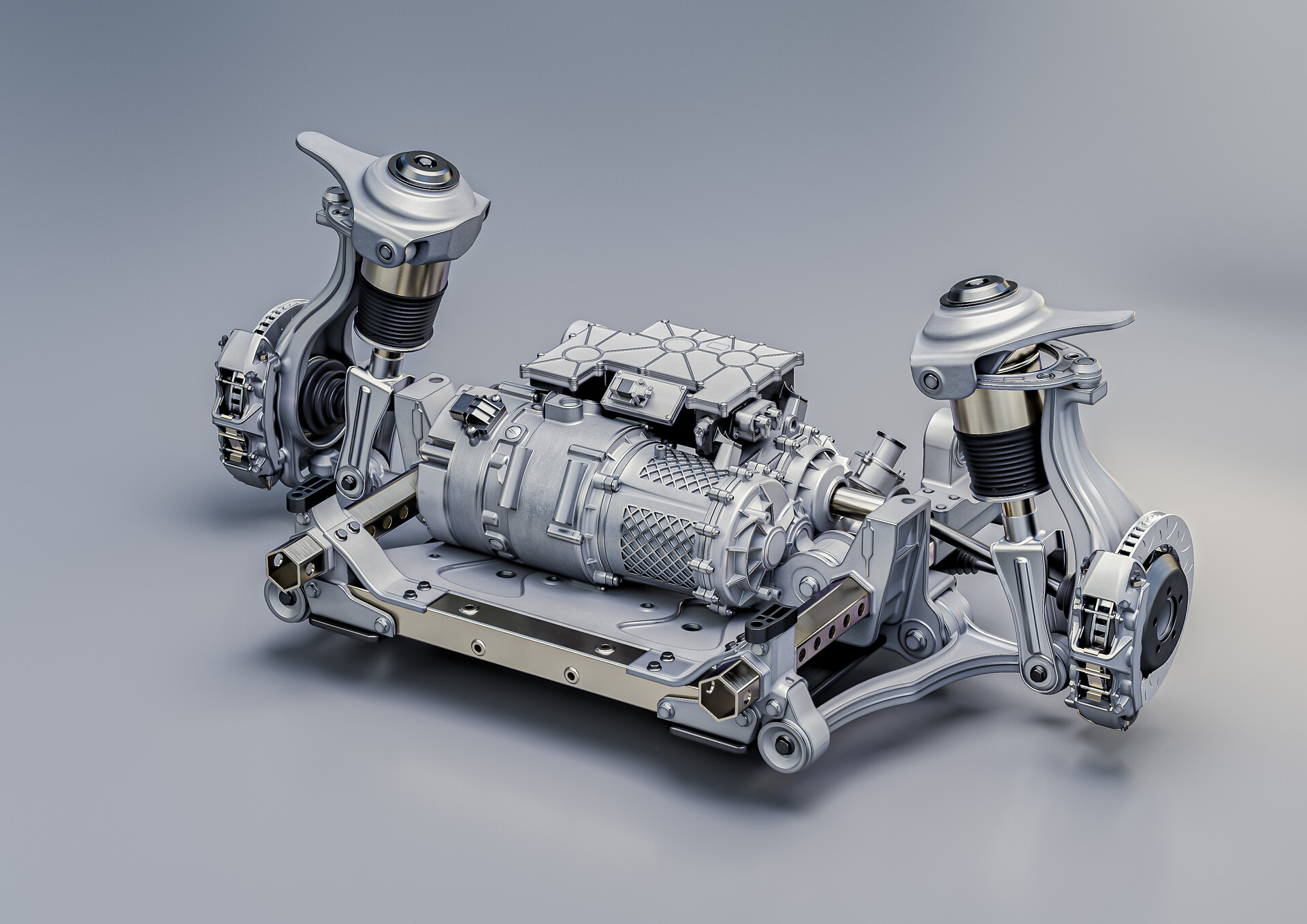 ArtStation - Brandfree | Front Axle Chassis | Modeled in Plasticity
