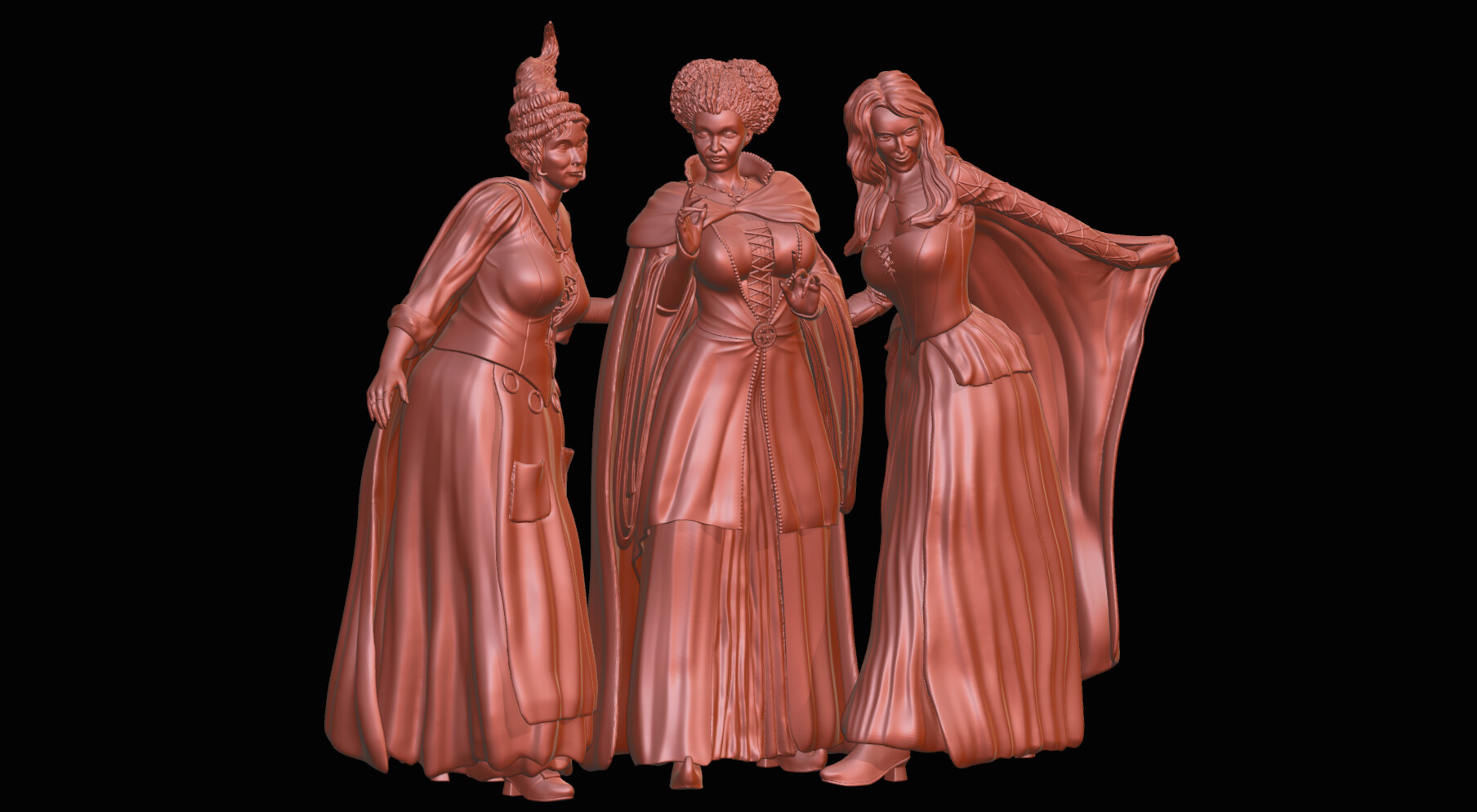 ArtStation - Hocus Pocus Sanderson Sisters - 1to6 statue STL file 3D ...