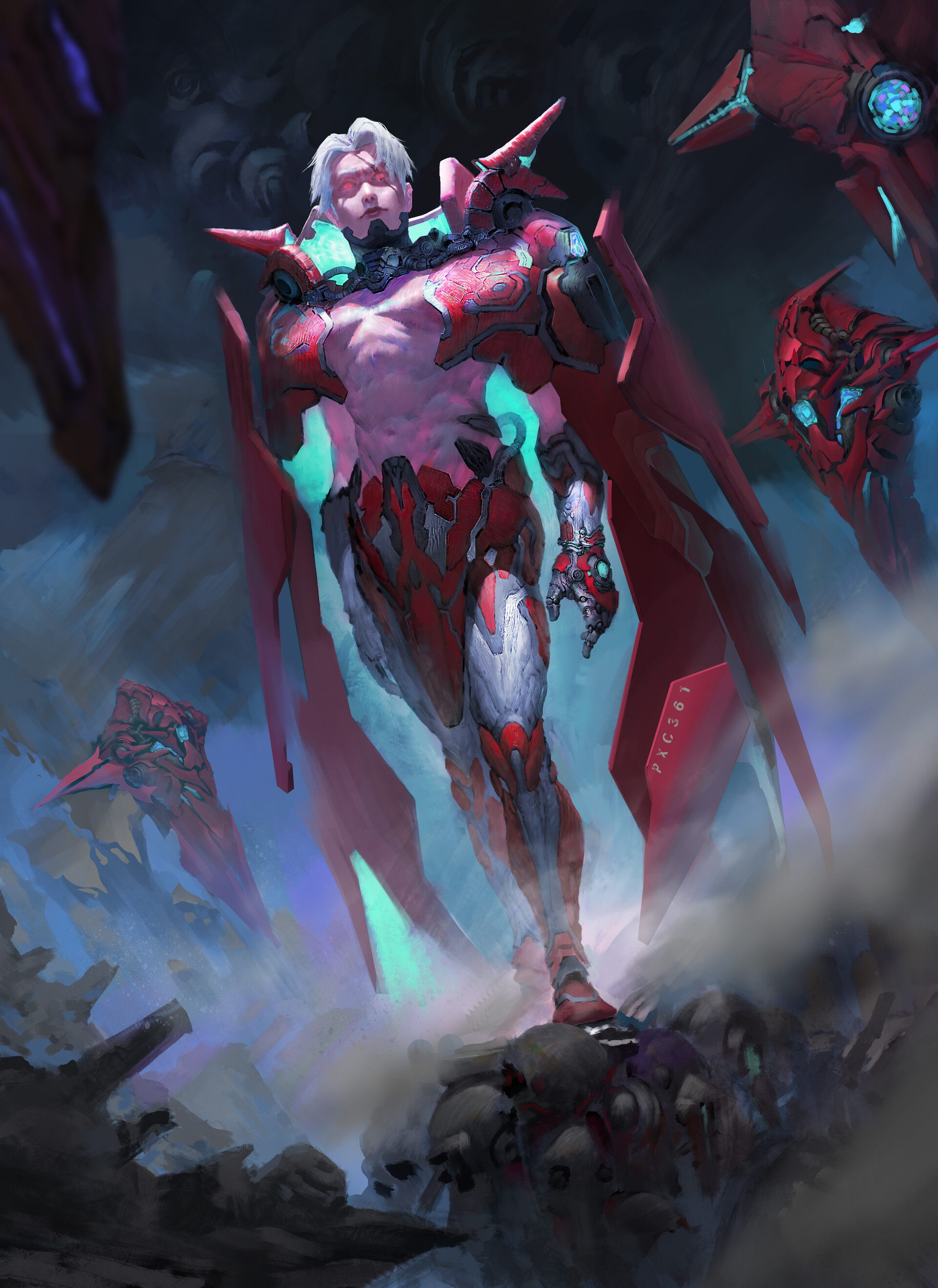 ArtStation - cyborg boss concept