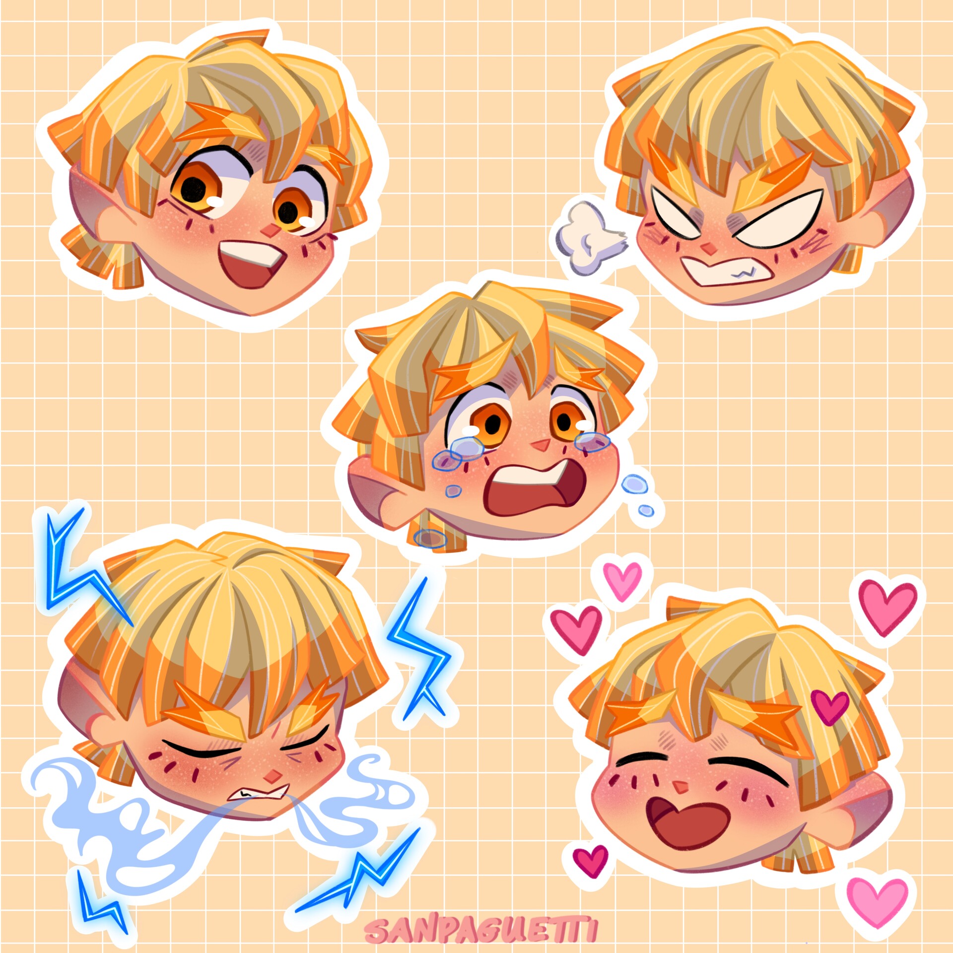 ArtStation - Character expression sheets