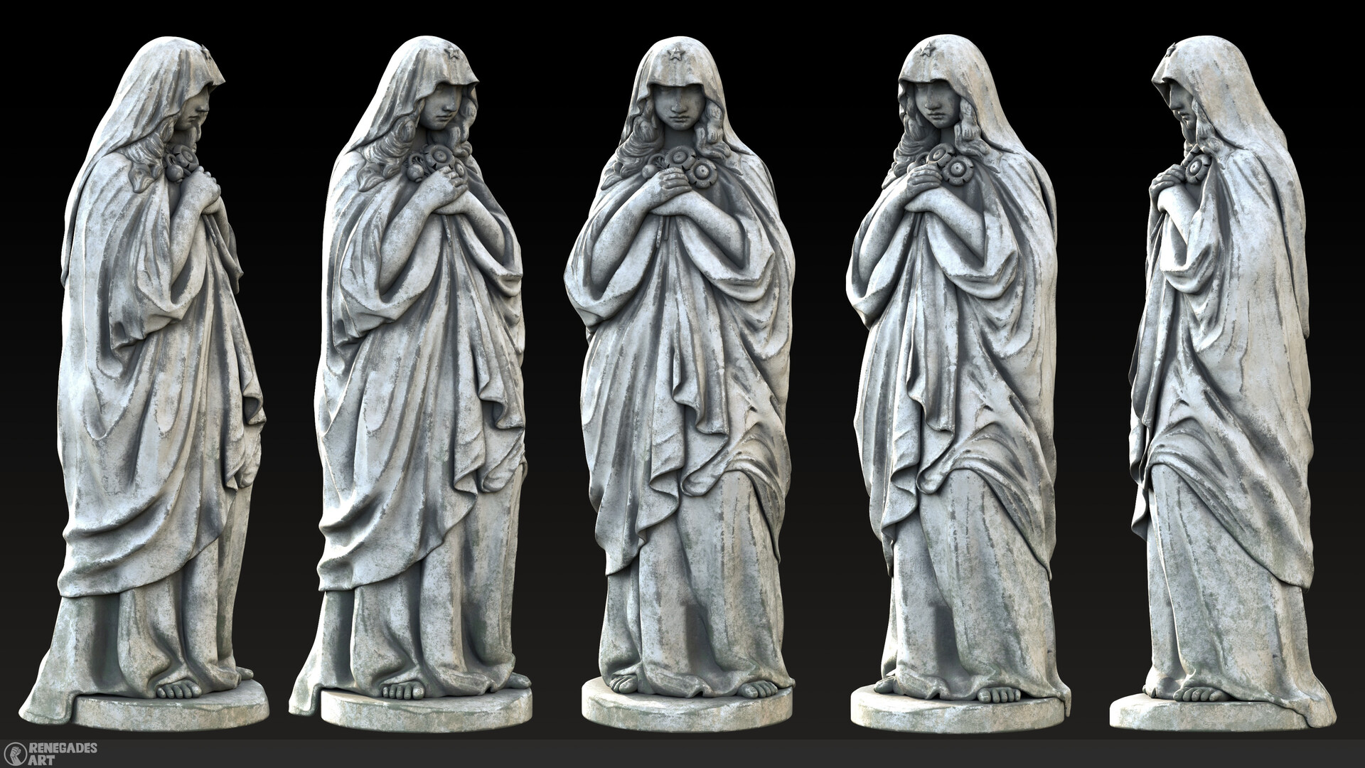 Renegades Art - Statues of Hauregard Tomb