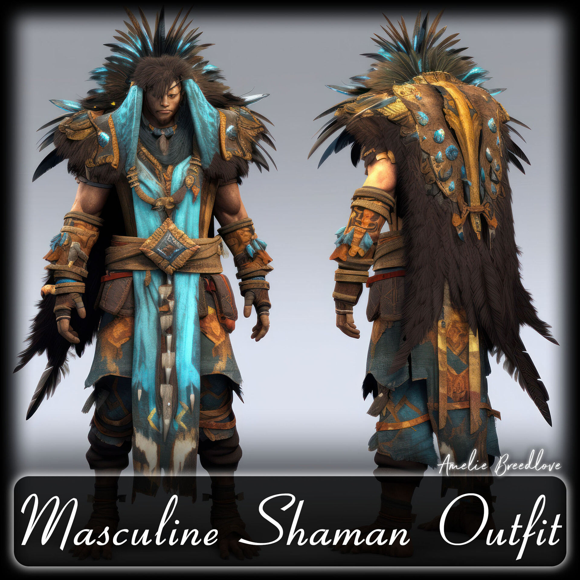 ArtStation - 200 Masculine Shaman Outfit Reference Pack | 4K | v.155
