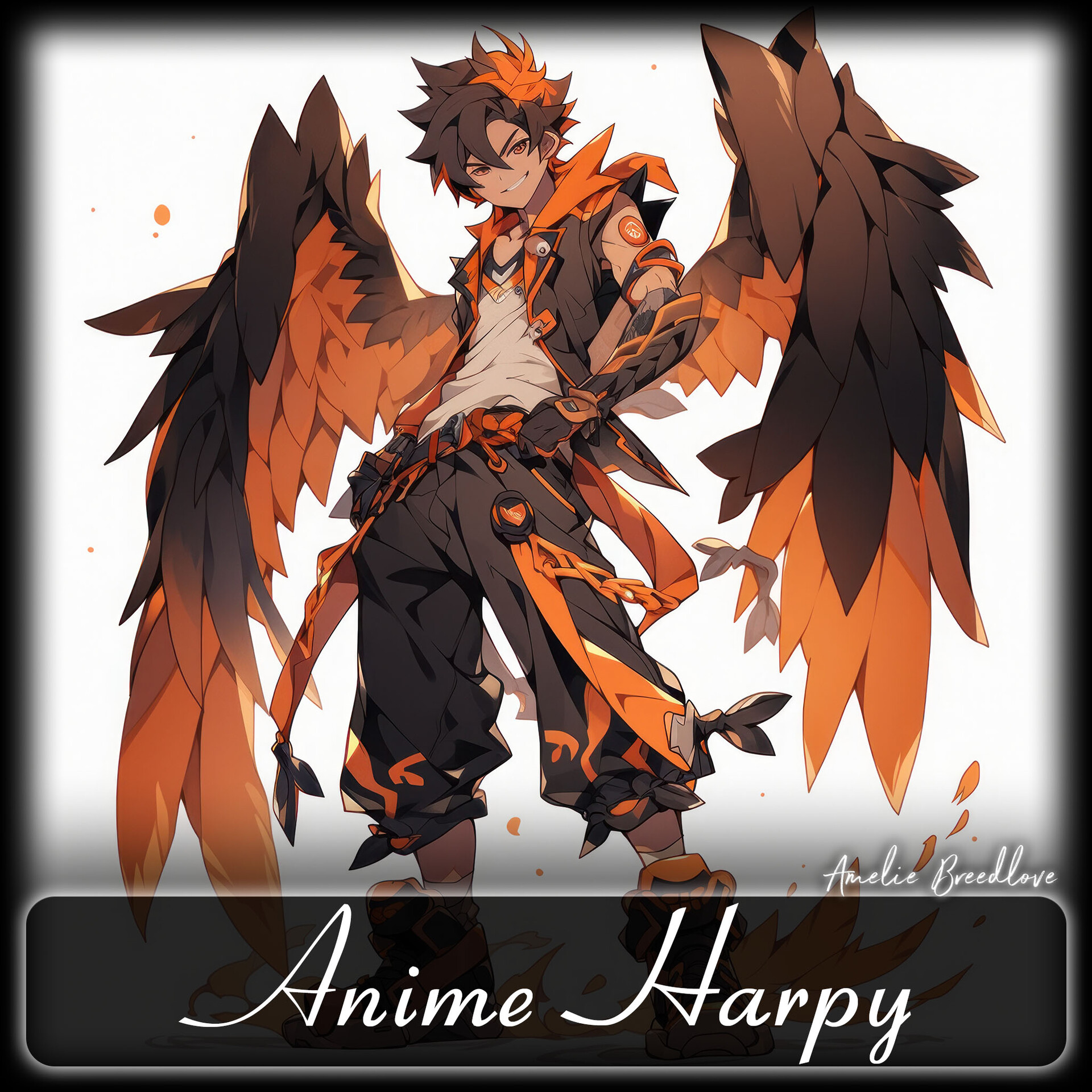 ArtStation - 200 Anime Harpy (Full Body) Reference Pack | 4K | v.14