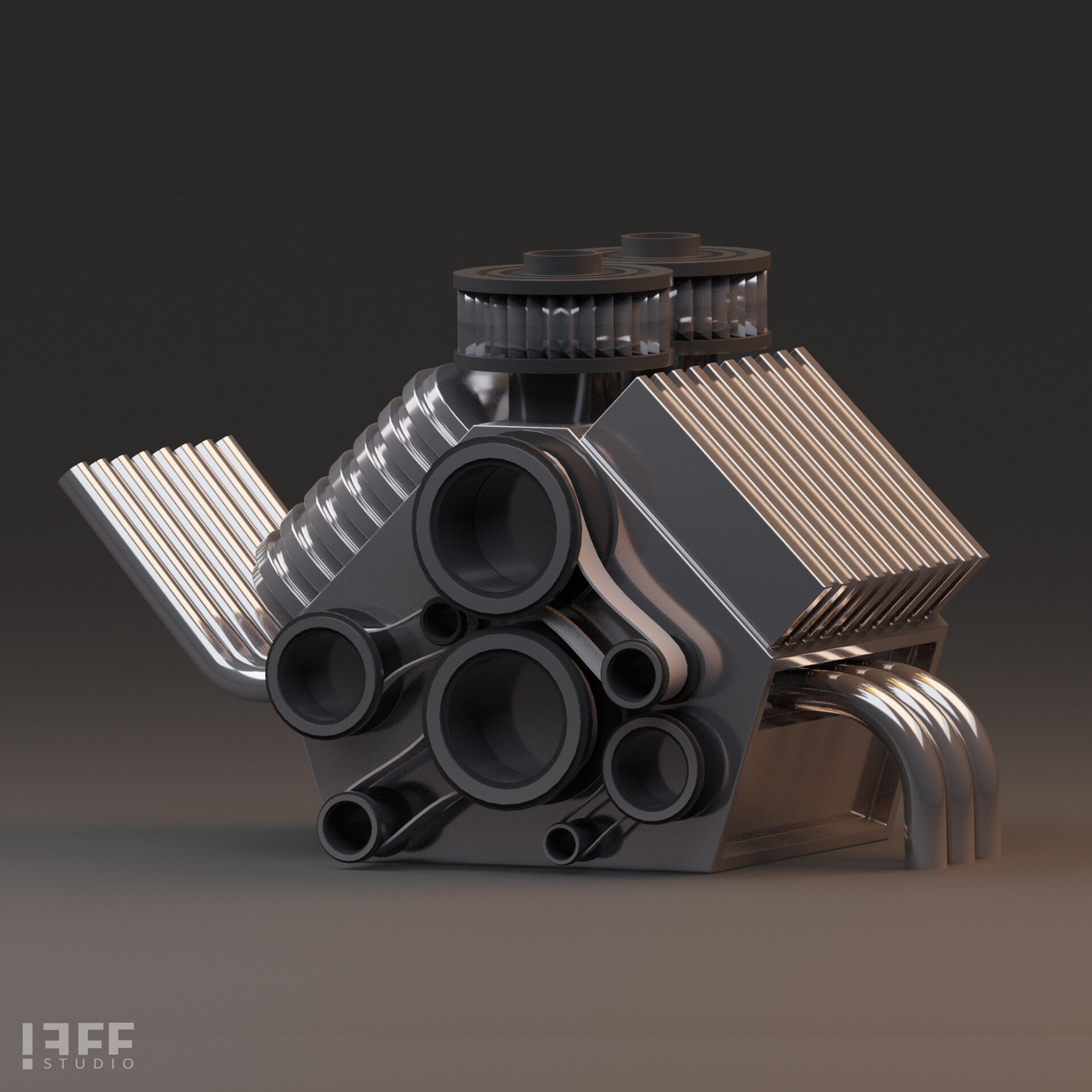 Jeff Studio - 11 JEFF STUDIO ENGINE 3D MODELS